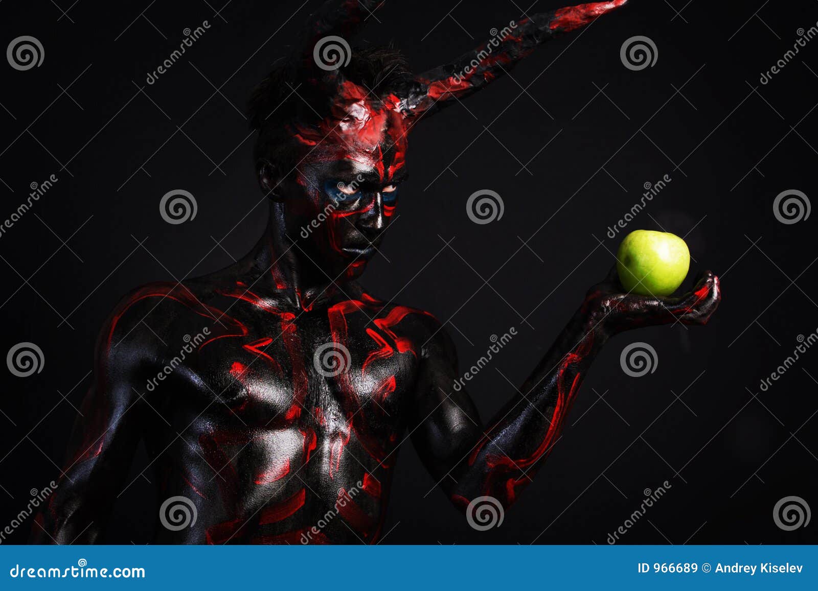 Devil apple stock image. Image of evil, burnt, flame, goth - 966689