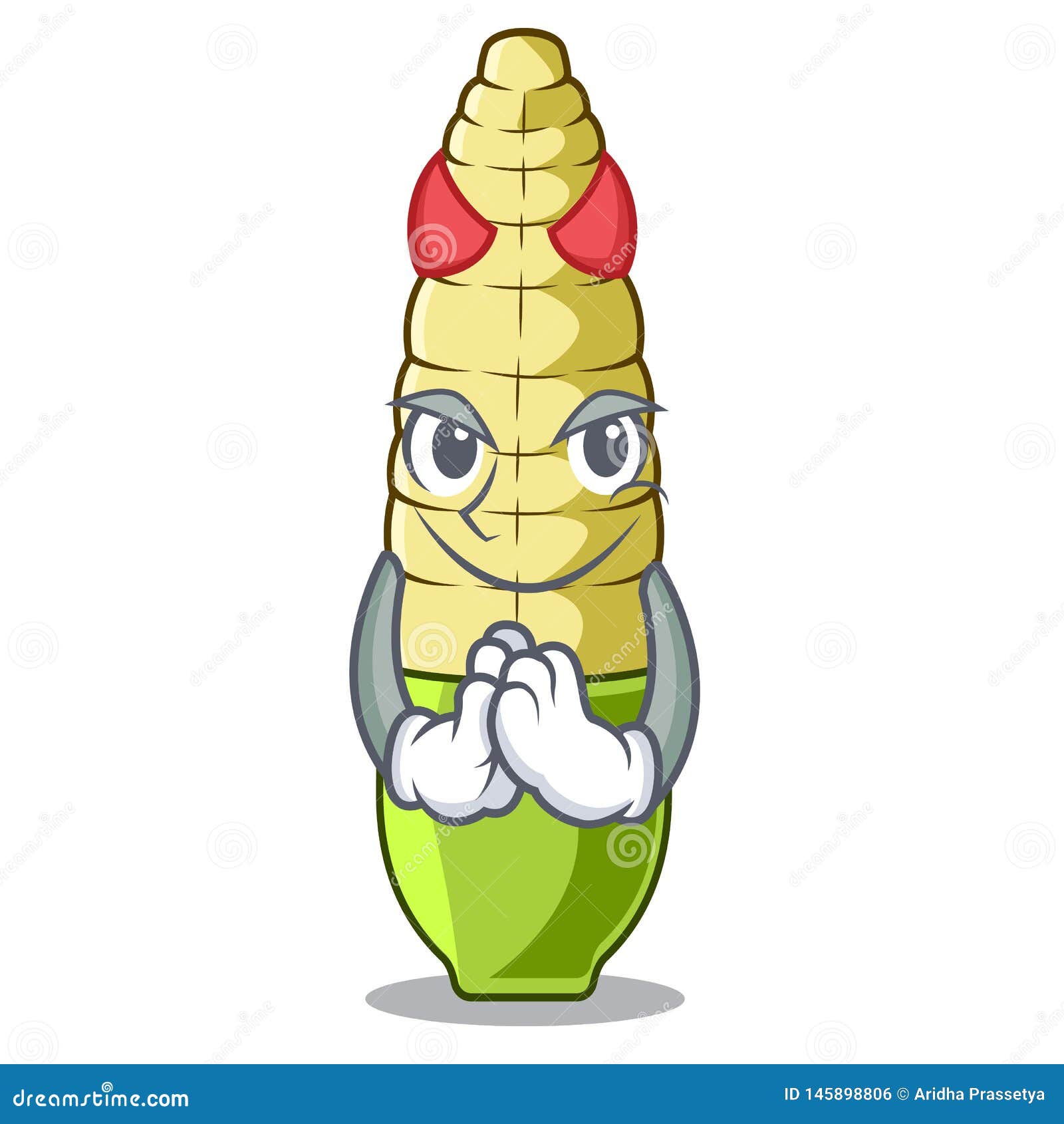 Devil Baby Corn Cartoon in the Fridge Stock Vector - Illustration of ...