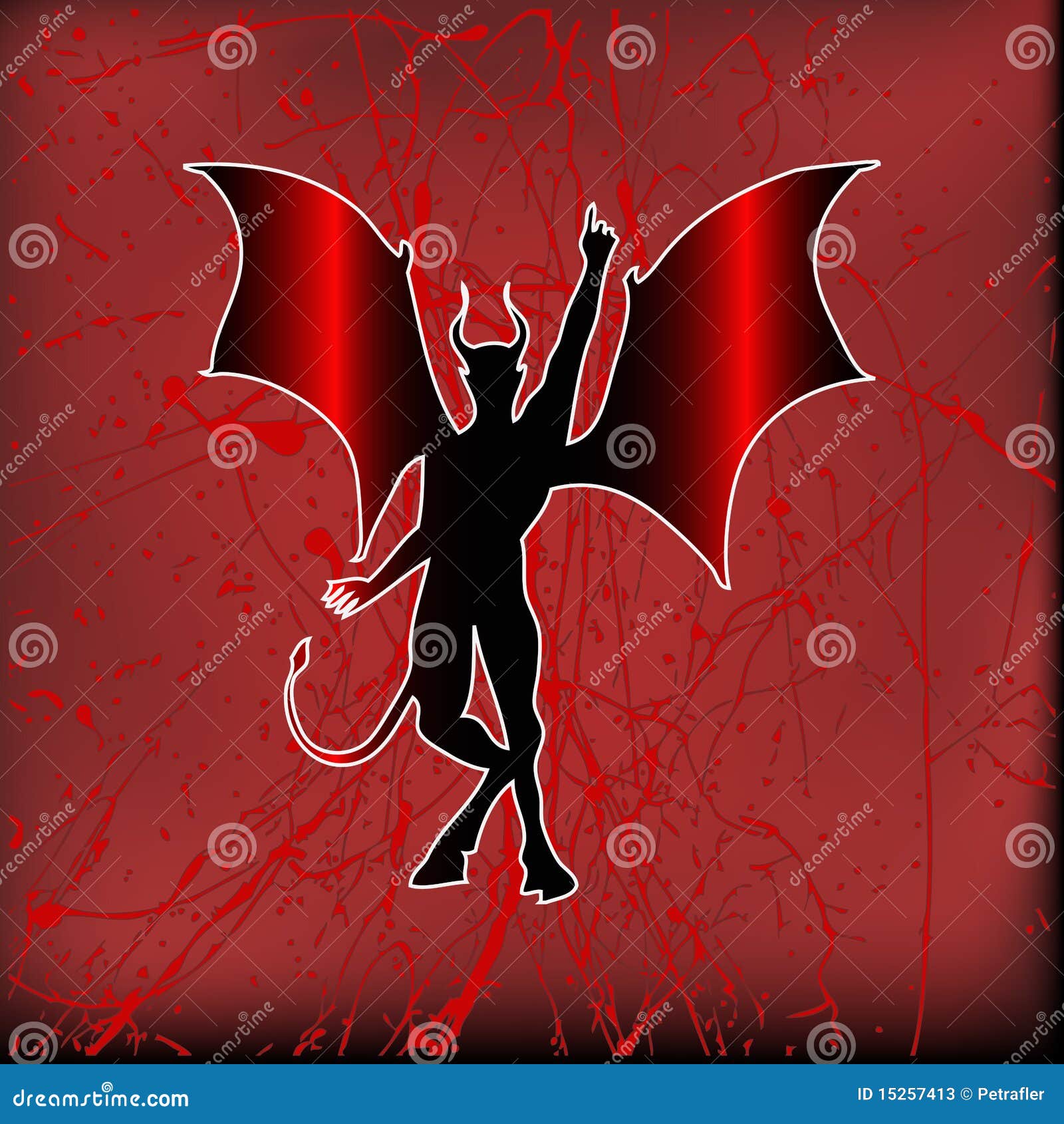 Devil Background Vector Illustration | CartoonDealer.com #24703368