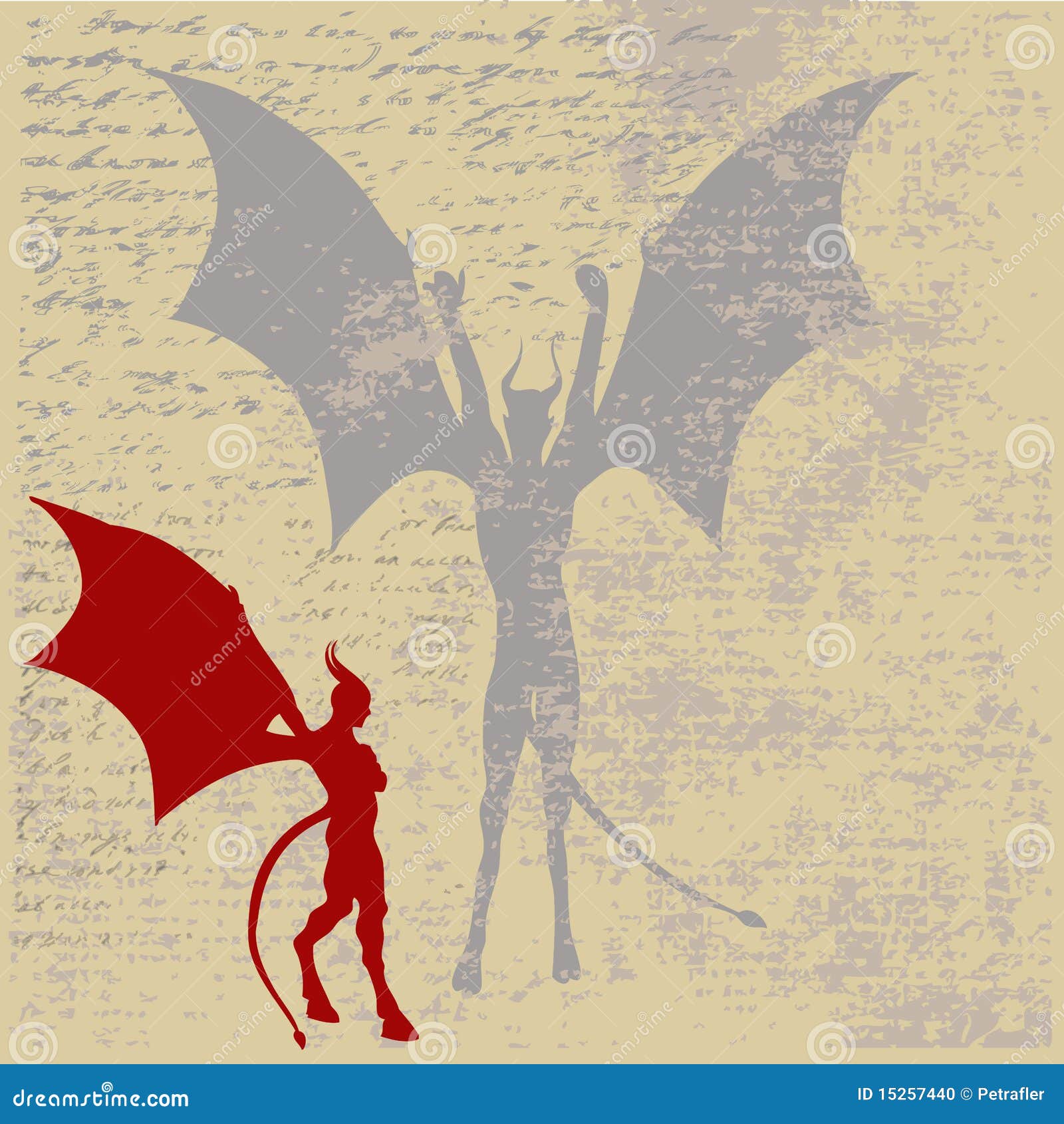 Devil Background stock vector. Illustration of antique - 15257440