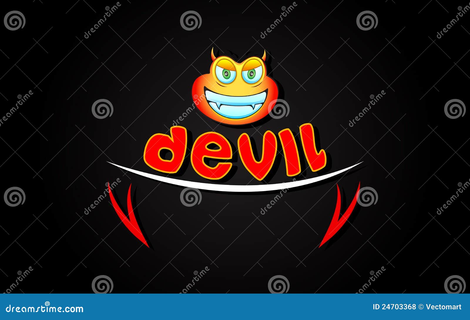 Devil Background Vector Illustration | CartoonDealer.com #24703368