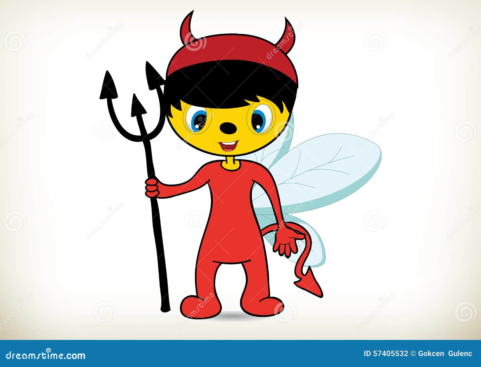 Devil Bee-halloween Costume Stock Vector - Illustration of holiday ...