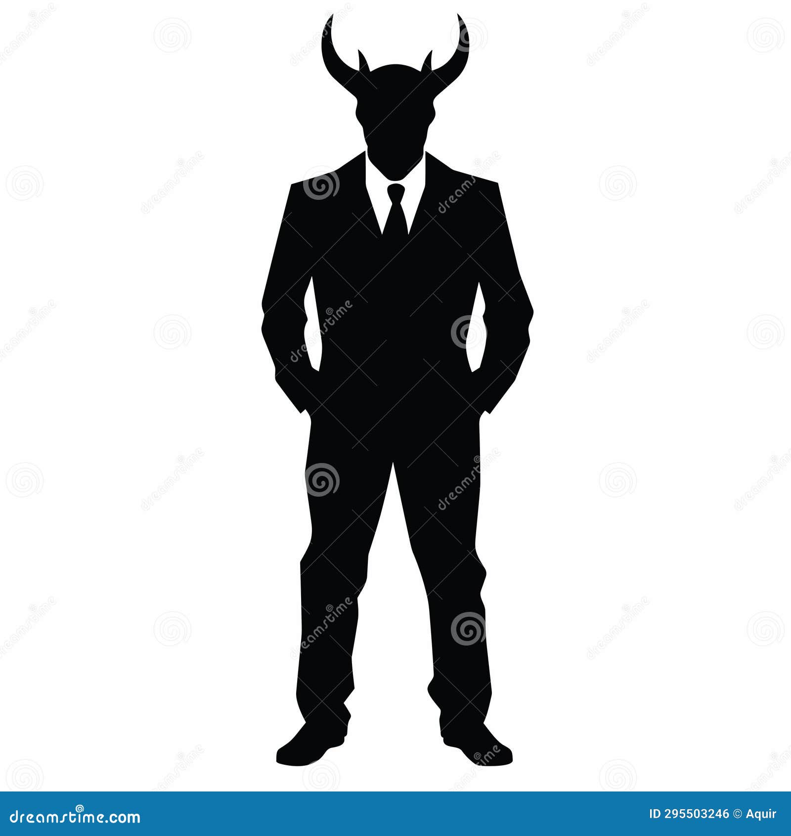 Devil Black Icon on White Background. Devil Silhouette Stock Vector ...