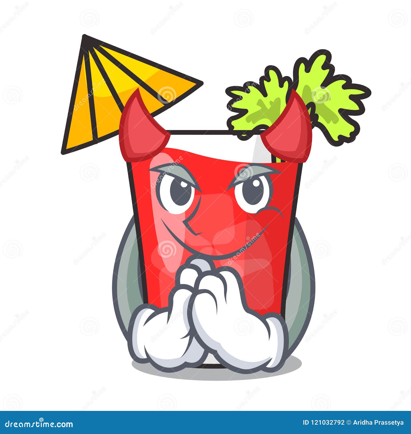 Devil Bloody Mary Mascot Cartoon Stock Vector - Illustration of devil ...