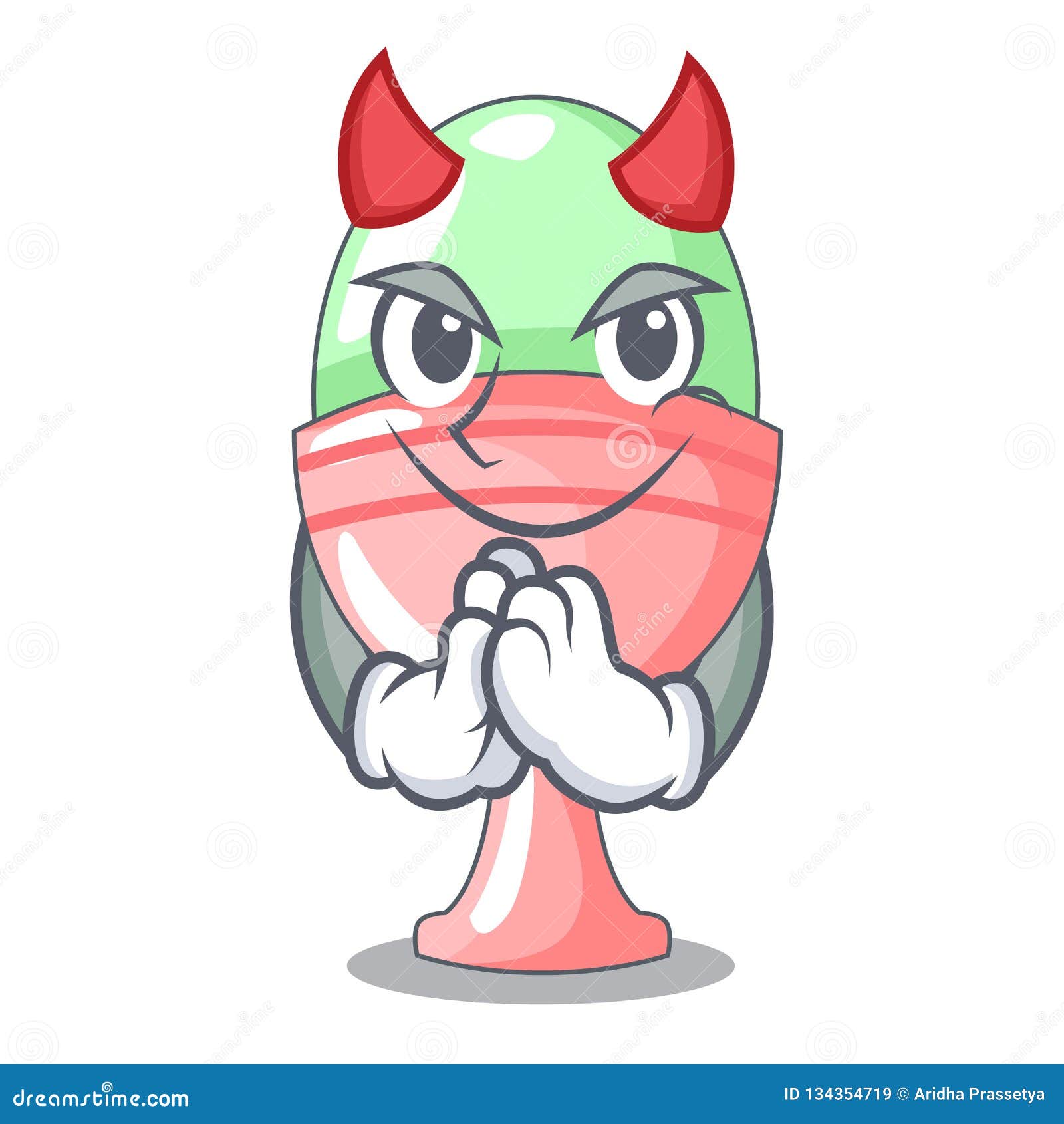 Devil Chicken Biryani Isolated In The Mascot Vector Illustration ...