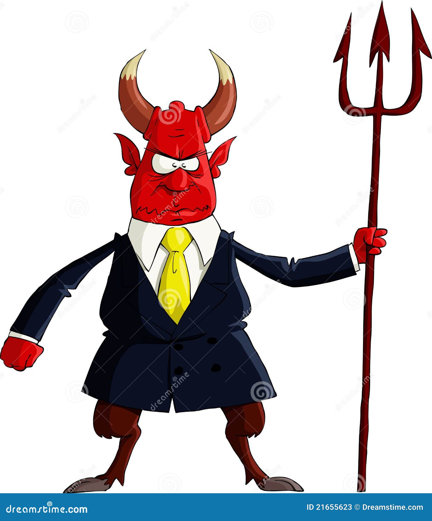 Devil boss stock vector. Illustration of devil, drawing - 21655623