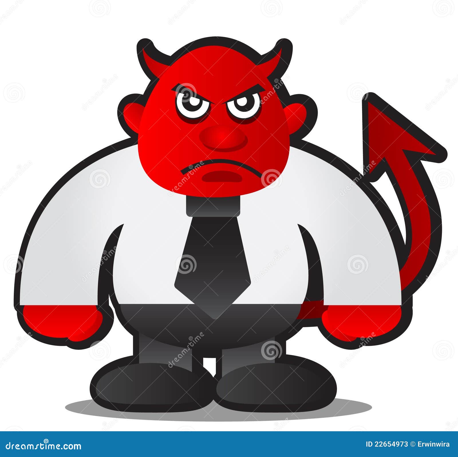 Devil boss stock vector. Illustration of devil, angry - 22654973