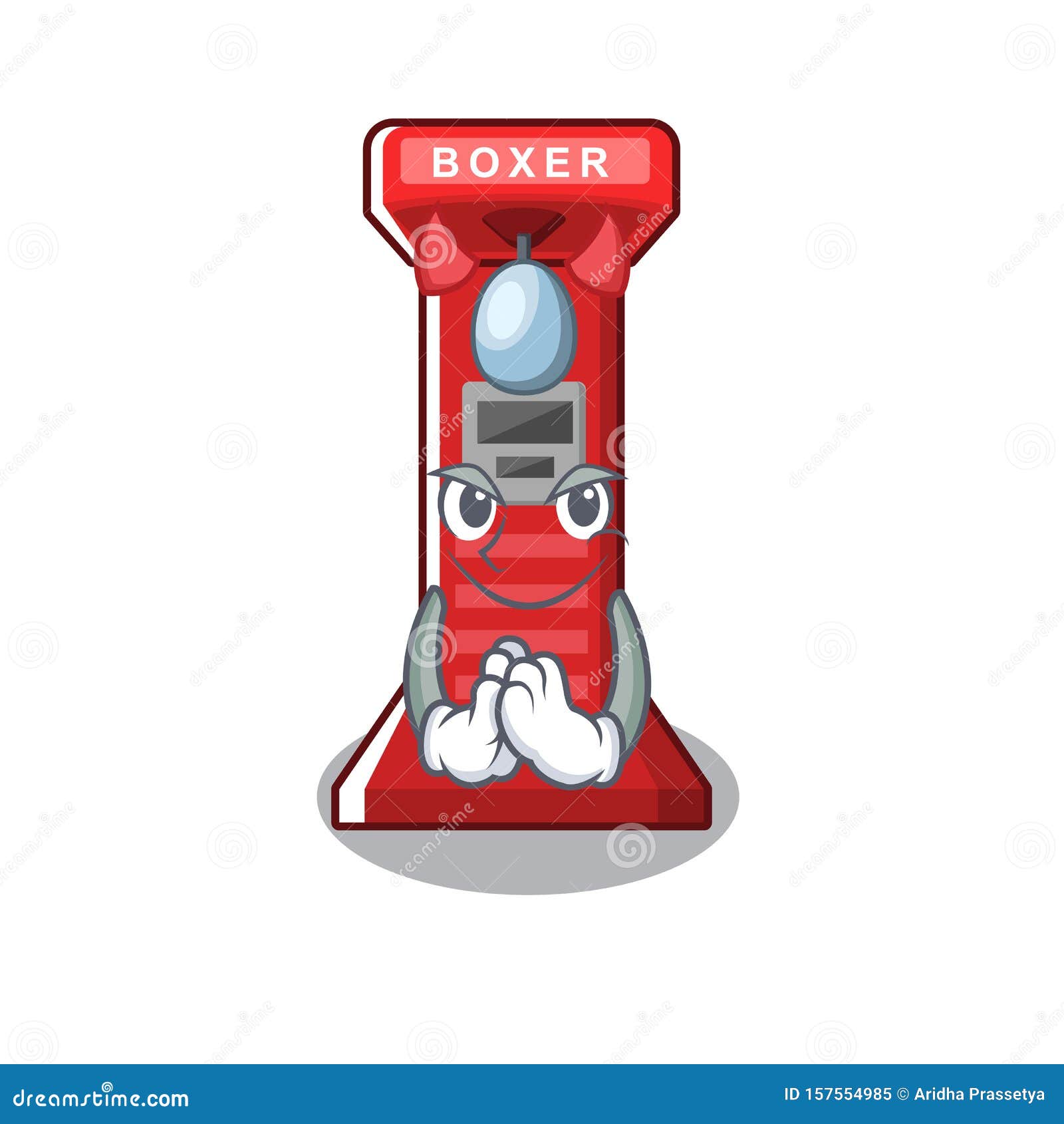 Devil Boxing Game Machine in the Character Stock Vector - Illustration ...