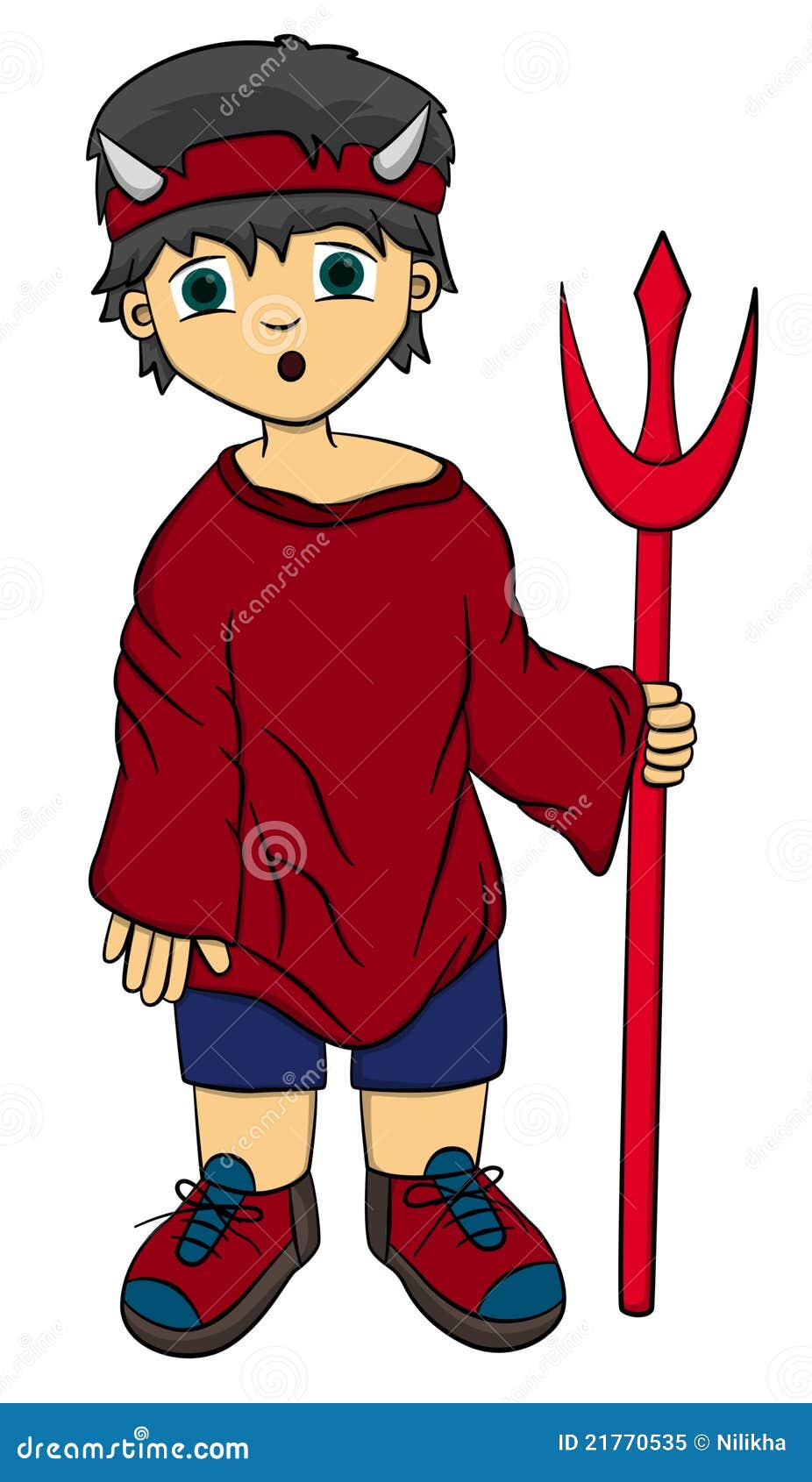 Devil boy stock illustration. Illustration of playful - 21770535