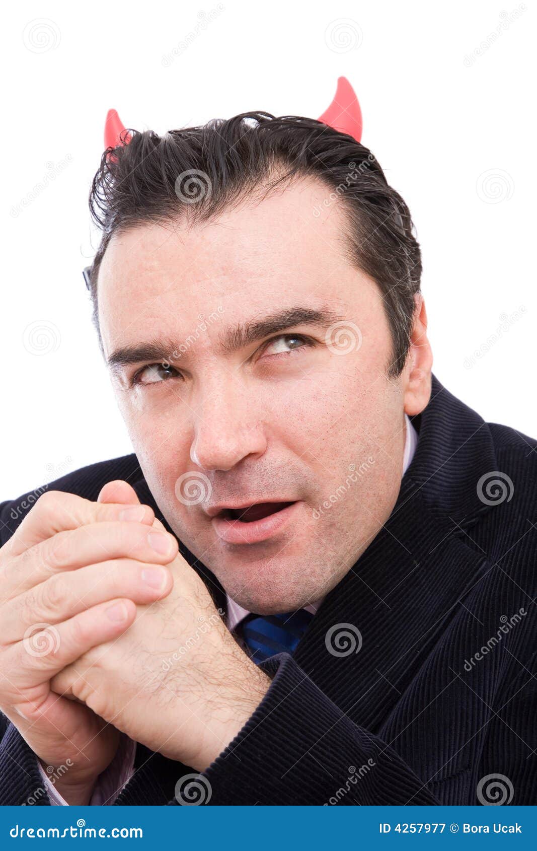 Devil businessman stock image. Image of behavior, spooky - 4257977