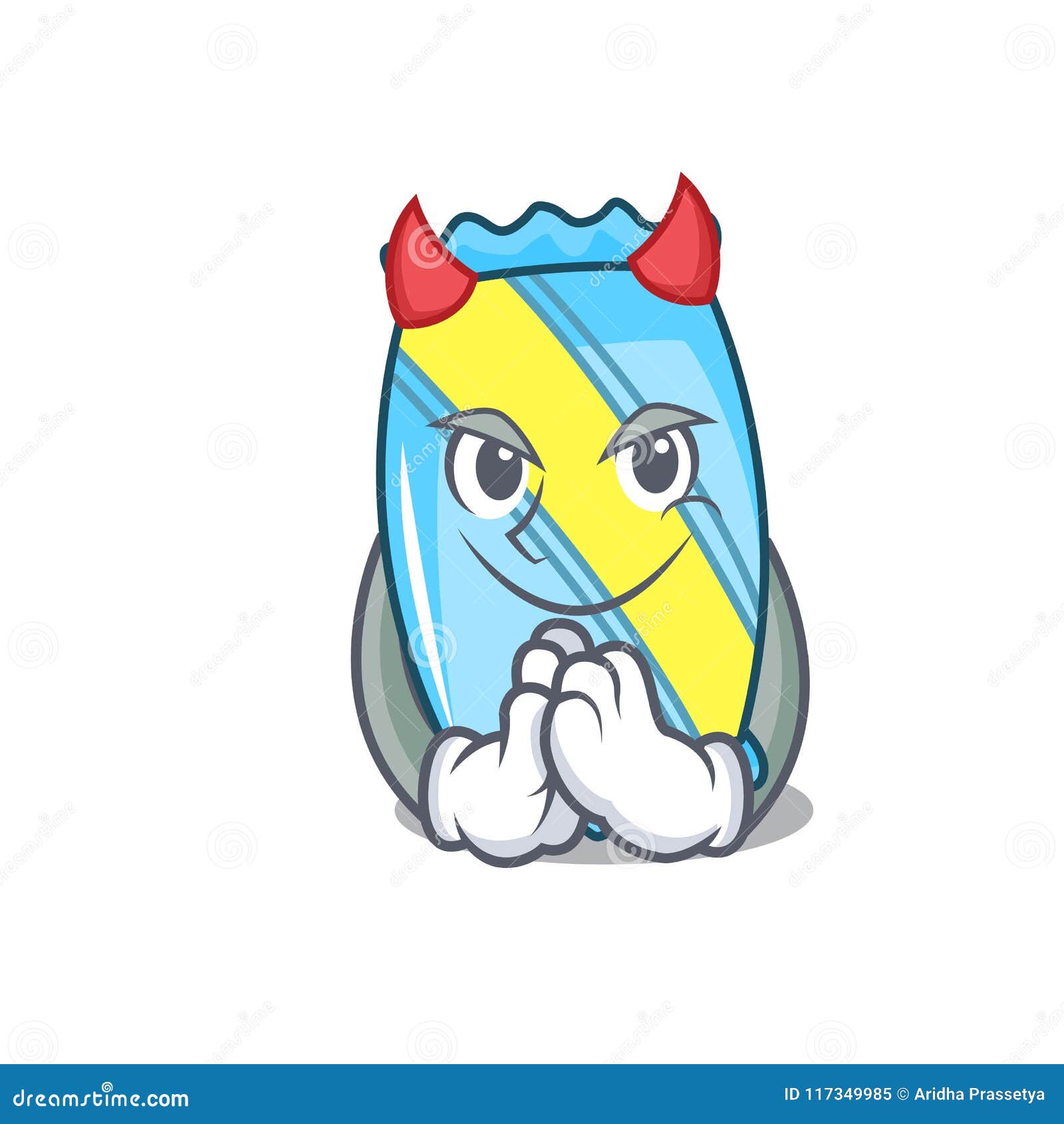 Devil Candy Mascot Cartoon Style Stock Vector - Illustration of devil ...