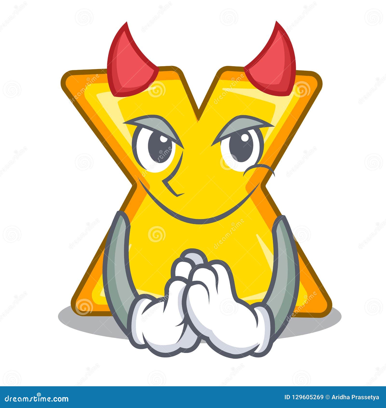 Cute Cartoon Of A Math Symbols Stock Vector Illustration