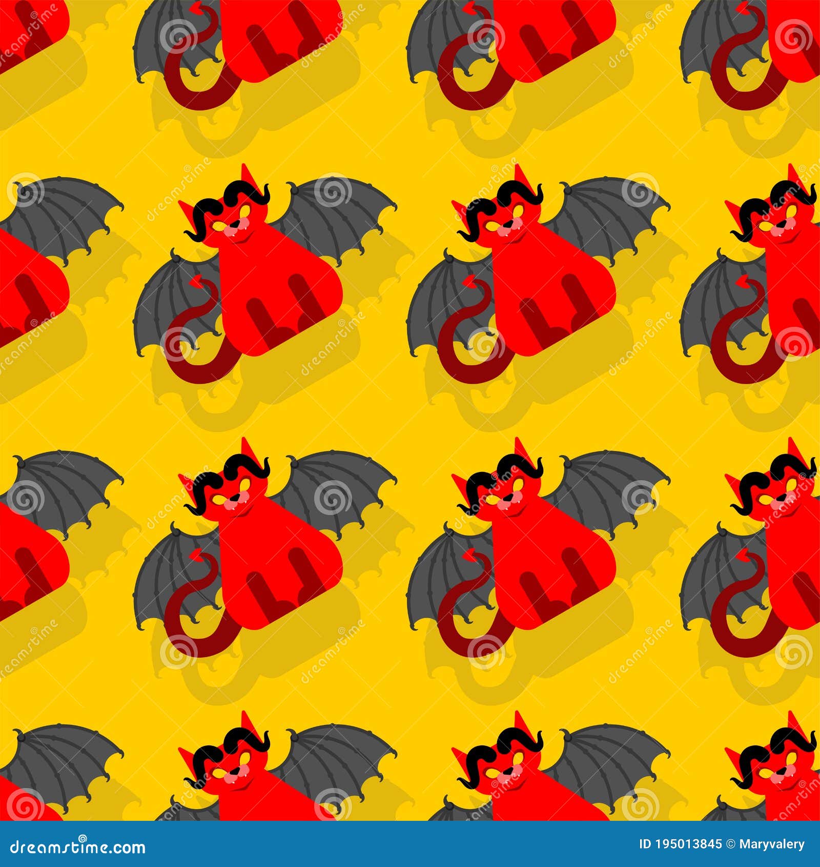 Satan Pattern Seamless. Devil Background. Demon Texture. Lucifer ...