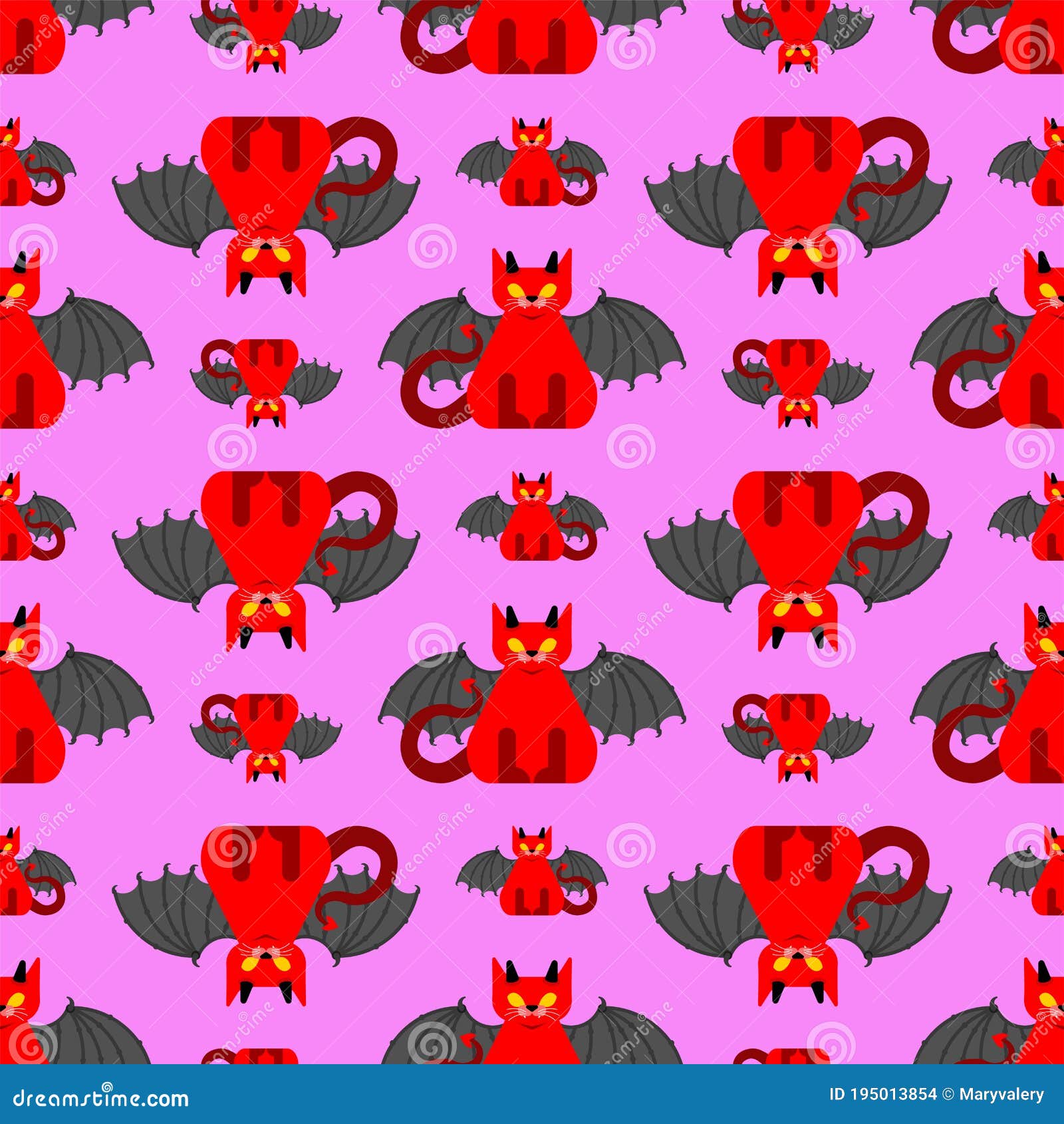 Satan Pattern Seamless. Devil Background. Demon Texture. Lucifer ...