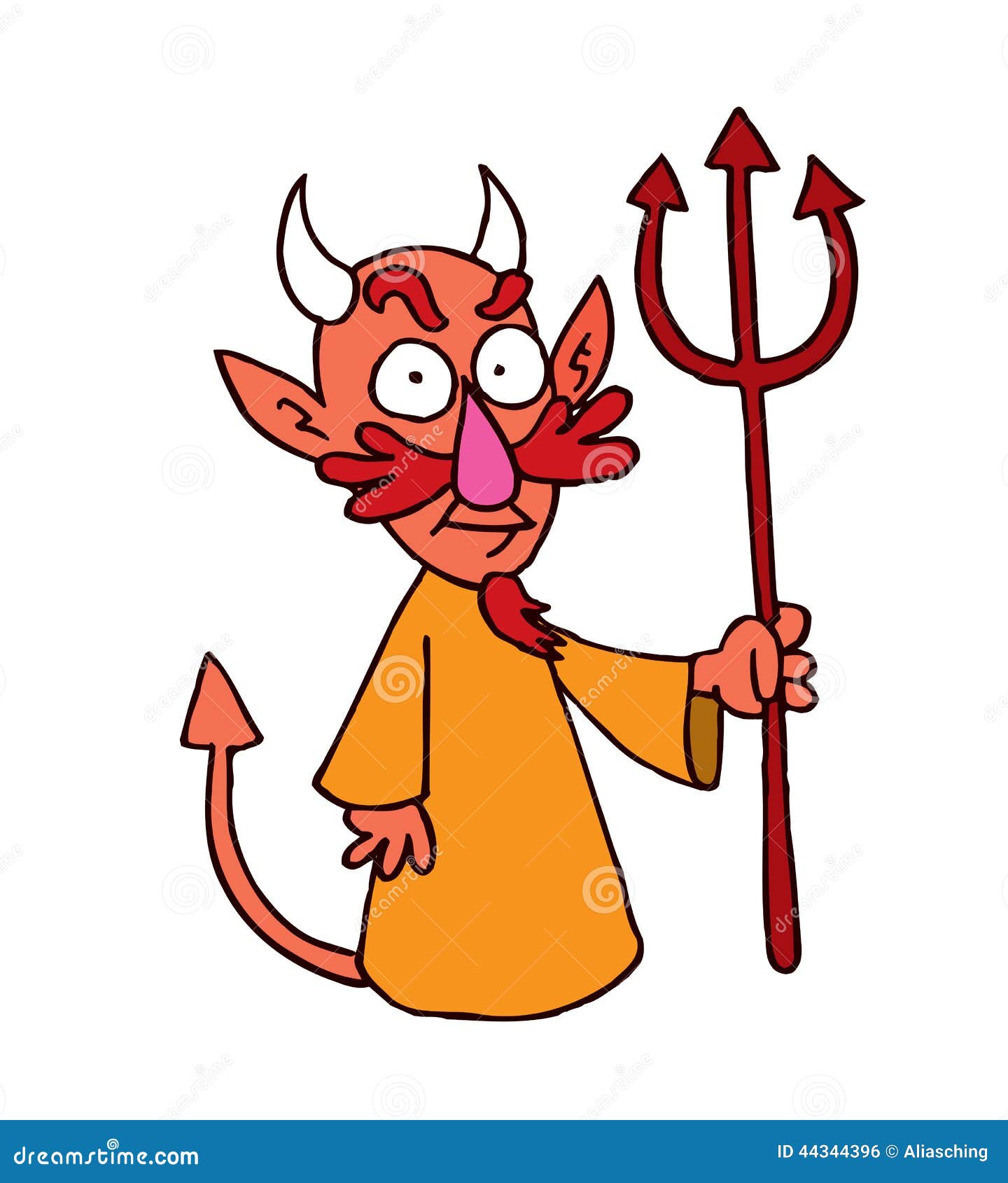 Devil character stock vector. Illustration of character - 44344396