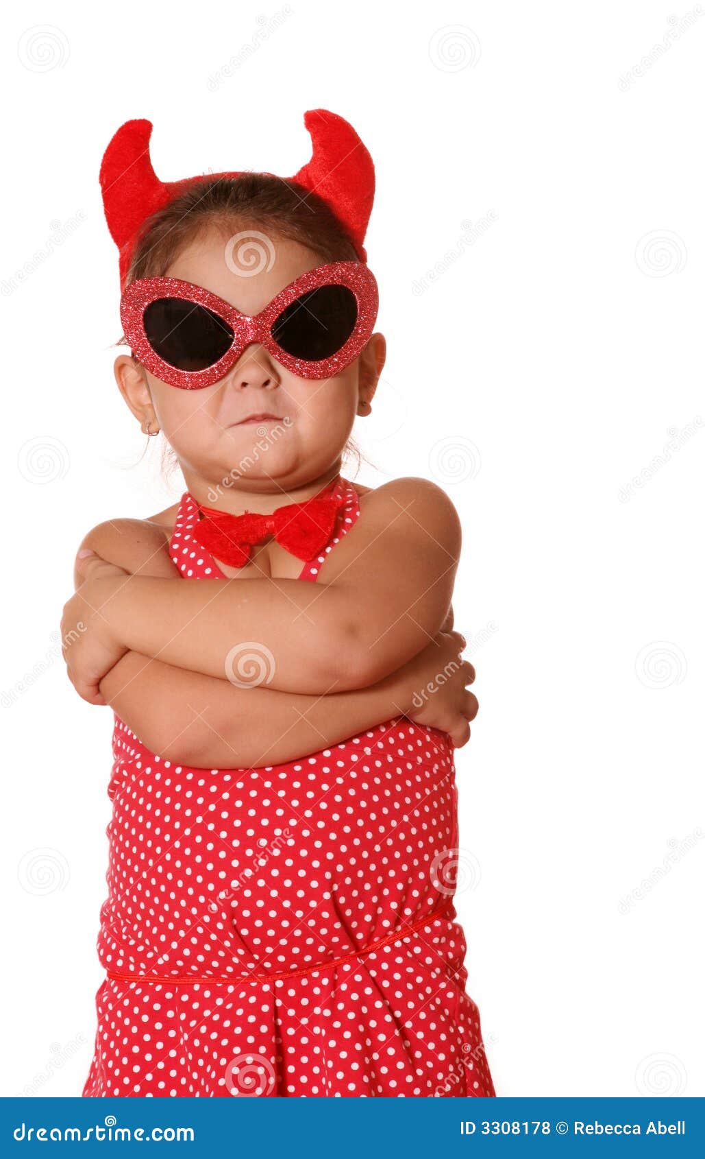 Devil Child stock photo. Image of kids, cute, isolate - 3308178