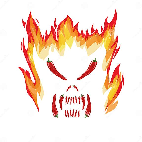 Devil Chilli stock illustration. Illustration of exotic - 17944668