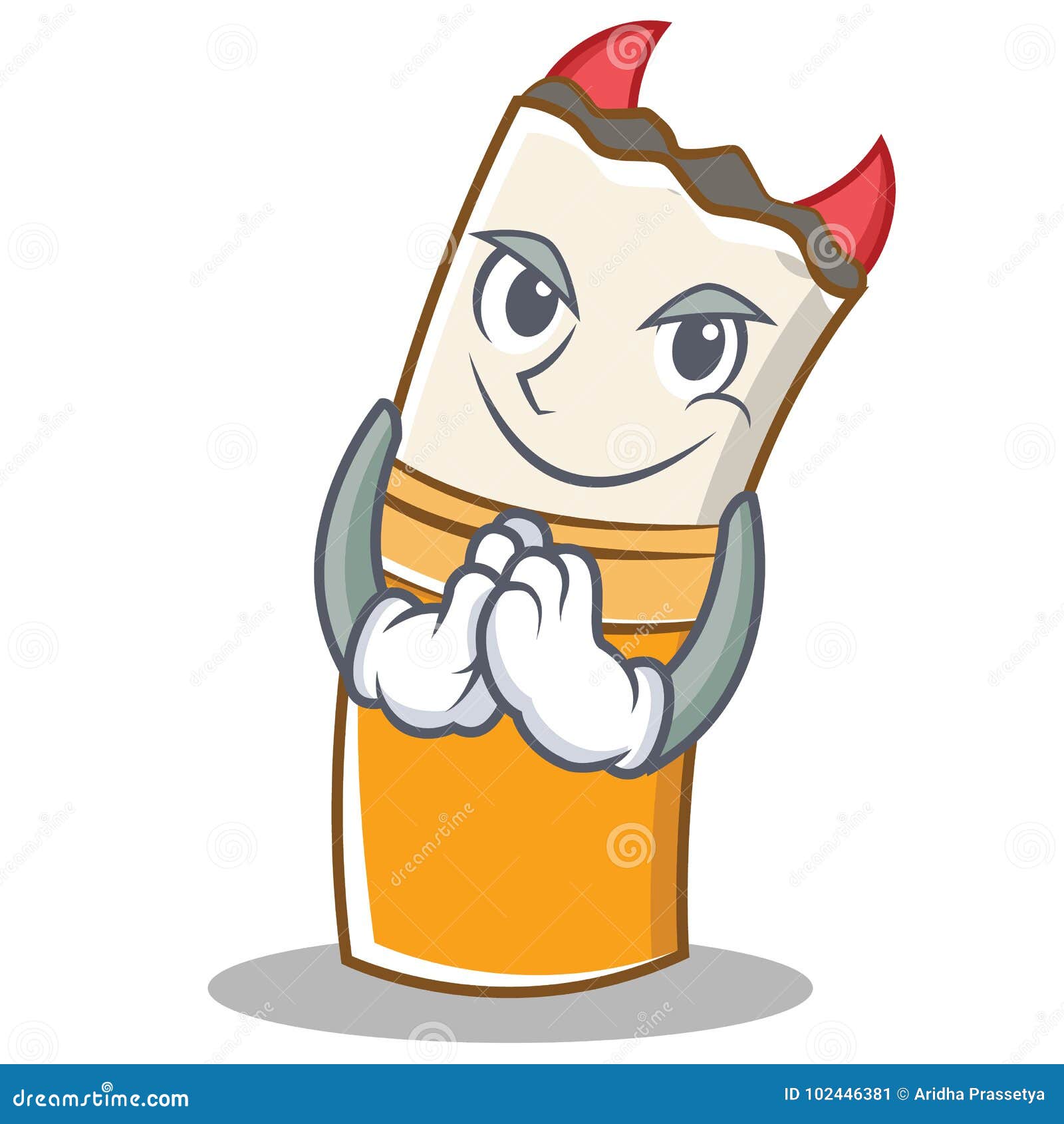 Devil Cigarette Character Cartoon Style Stock Vector - Illustration of ...