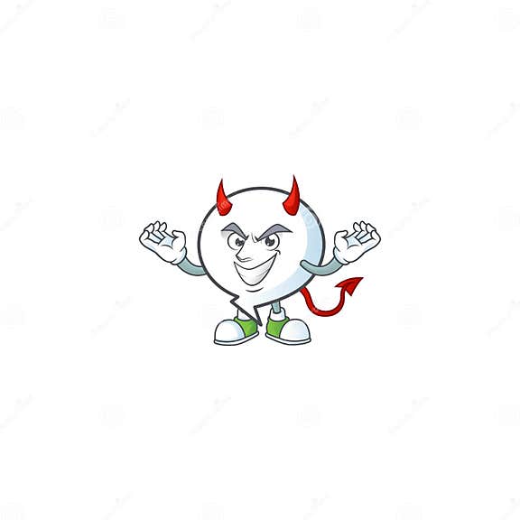 Devil Circle Bubble Isolated on White Background. Stock Vector ...