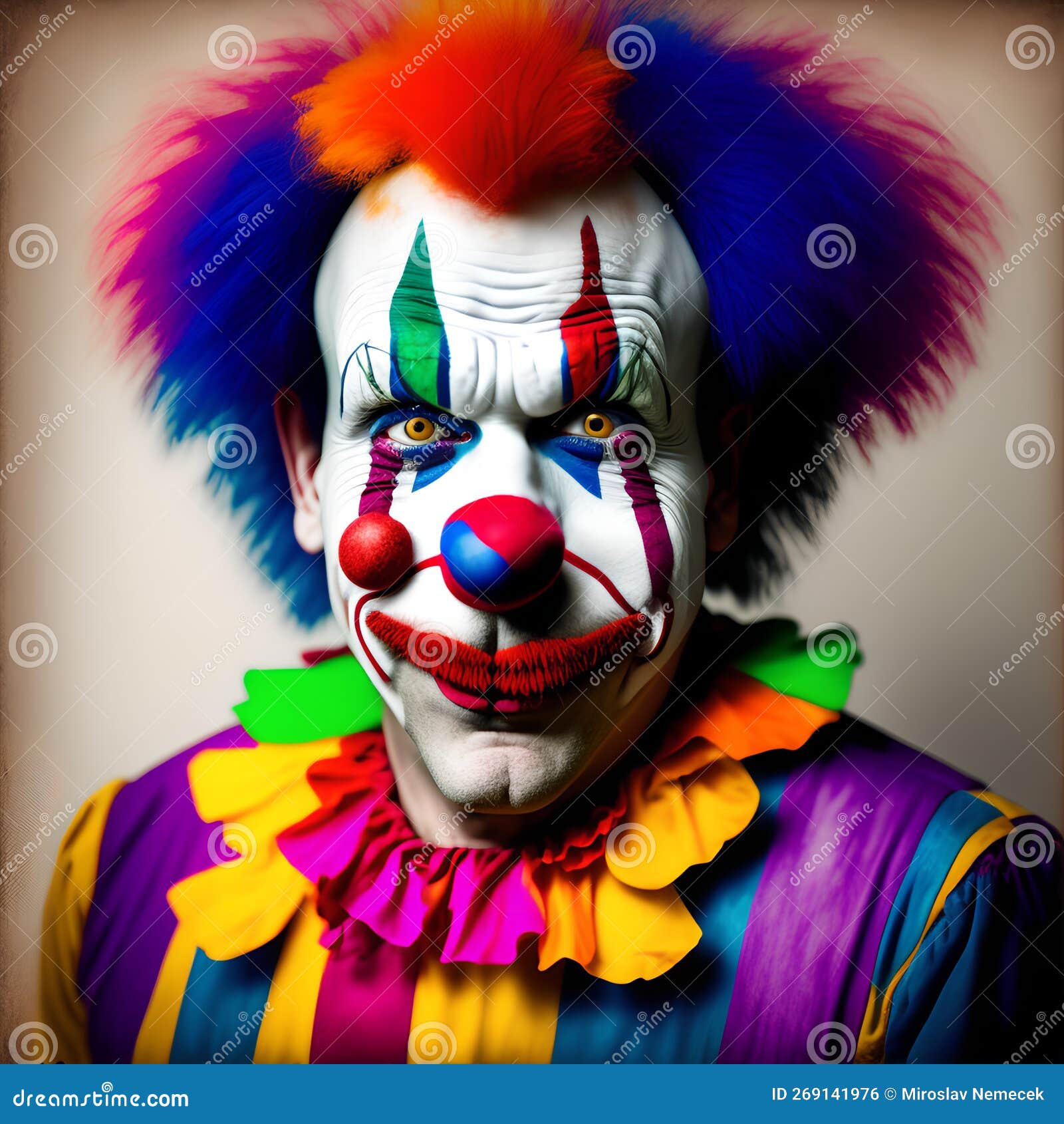 Devil Clown, Generative AI Illustration Stock Illustration ...