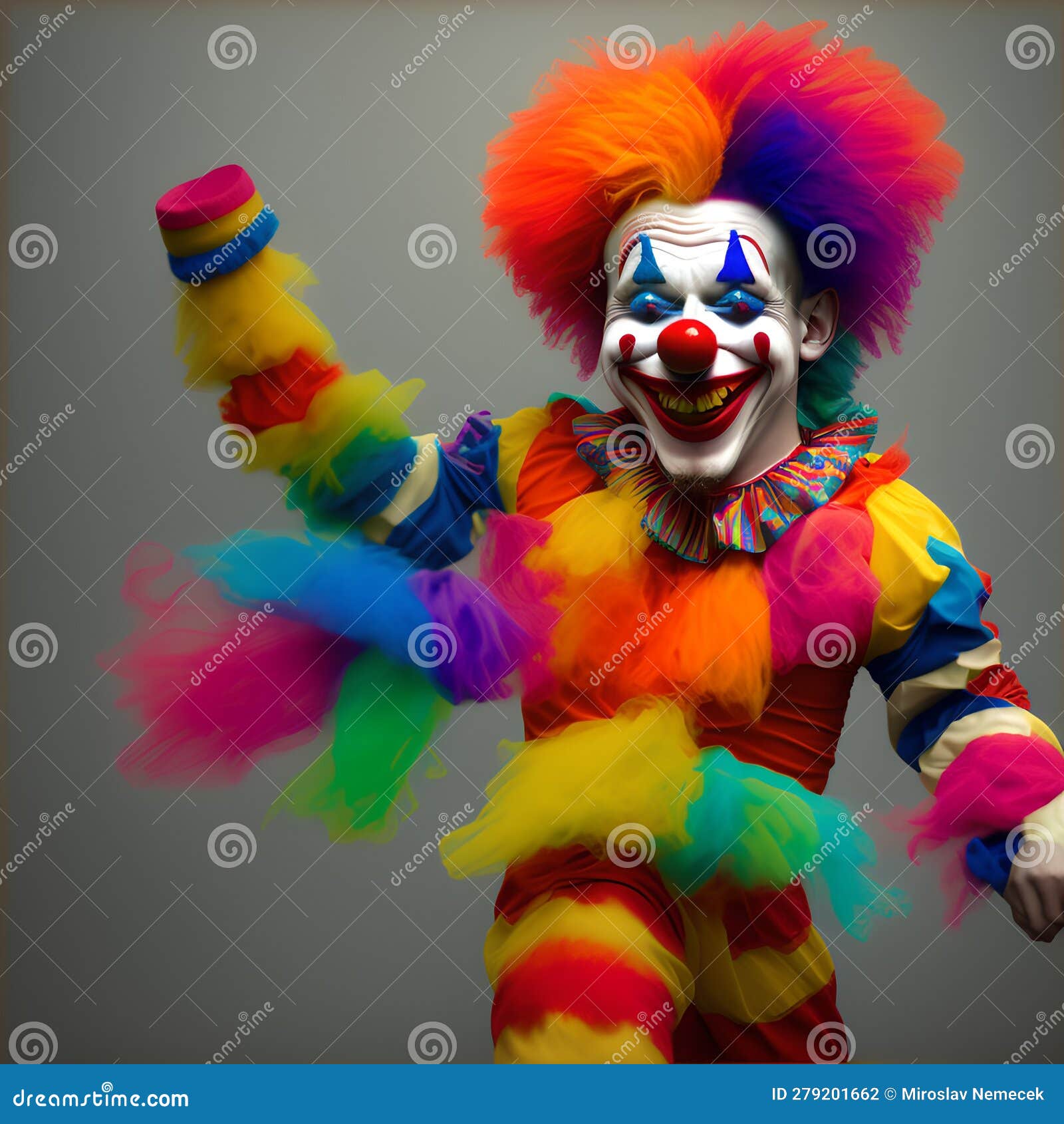 Devil Clown, Generative AI Illustration Stock Illustration ...