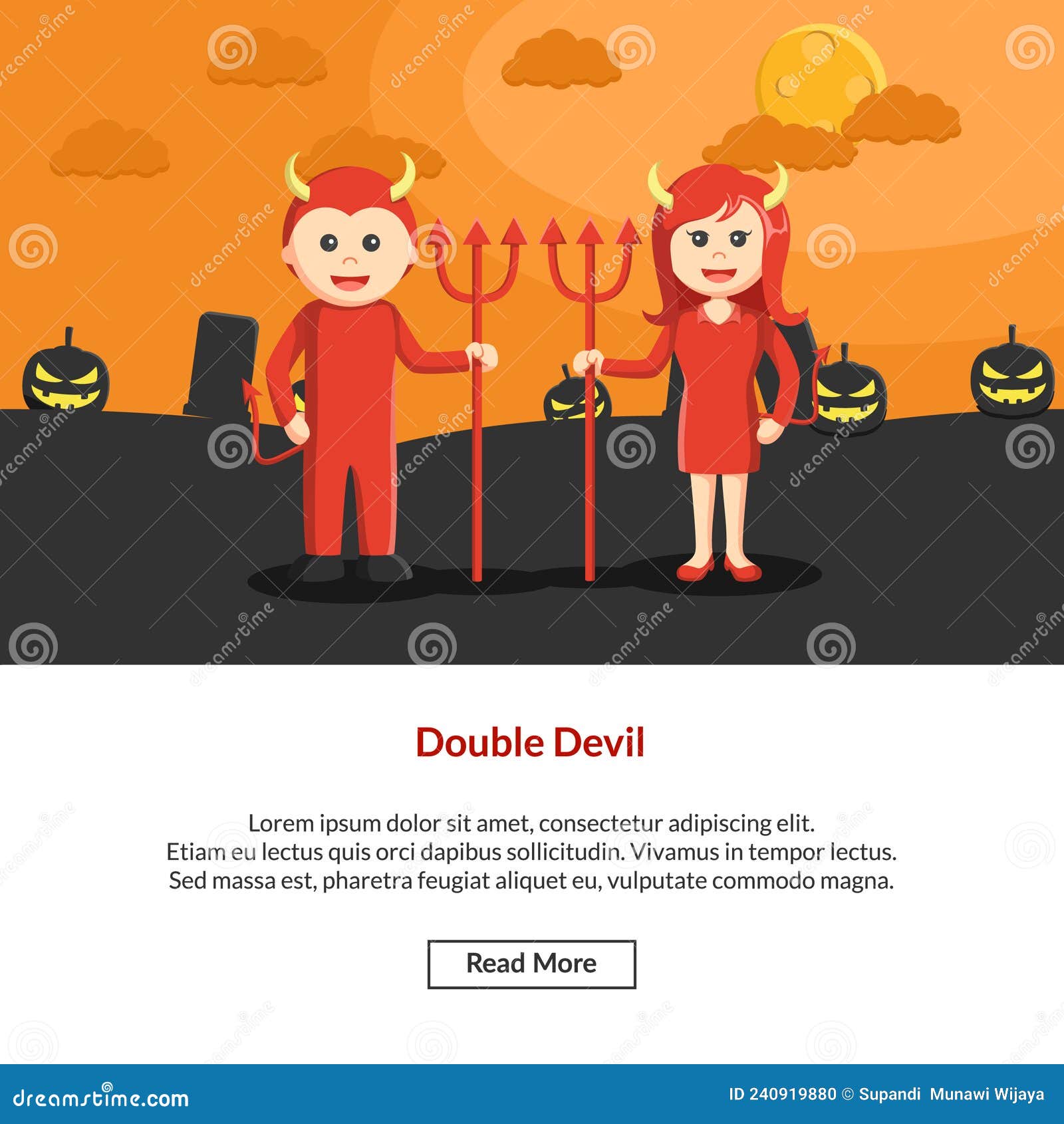 Devil Couple With Skeletons Royalty-Free Stock Photography ...