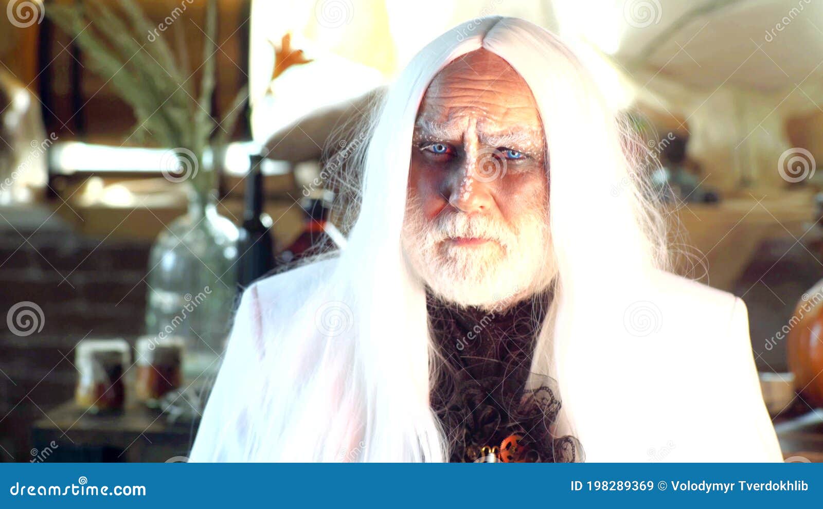 Devil and Creepy Old Man. Strange and Scary Man. Magic and Witchcraft ...