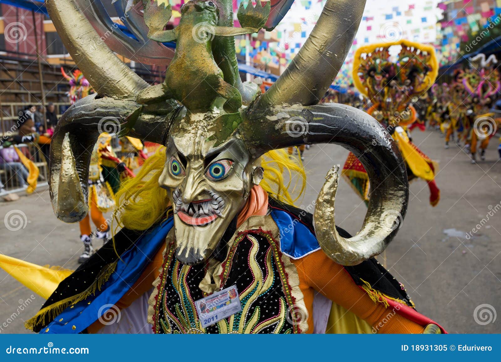 Devil Dancer at Oruro Carnival in Bolivia Editorial Image - Image of ...
