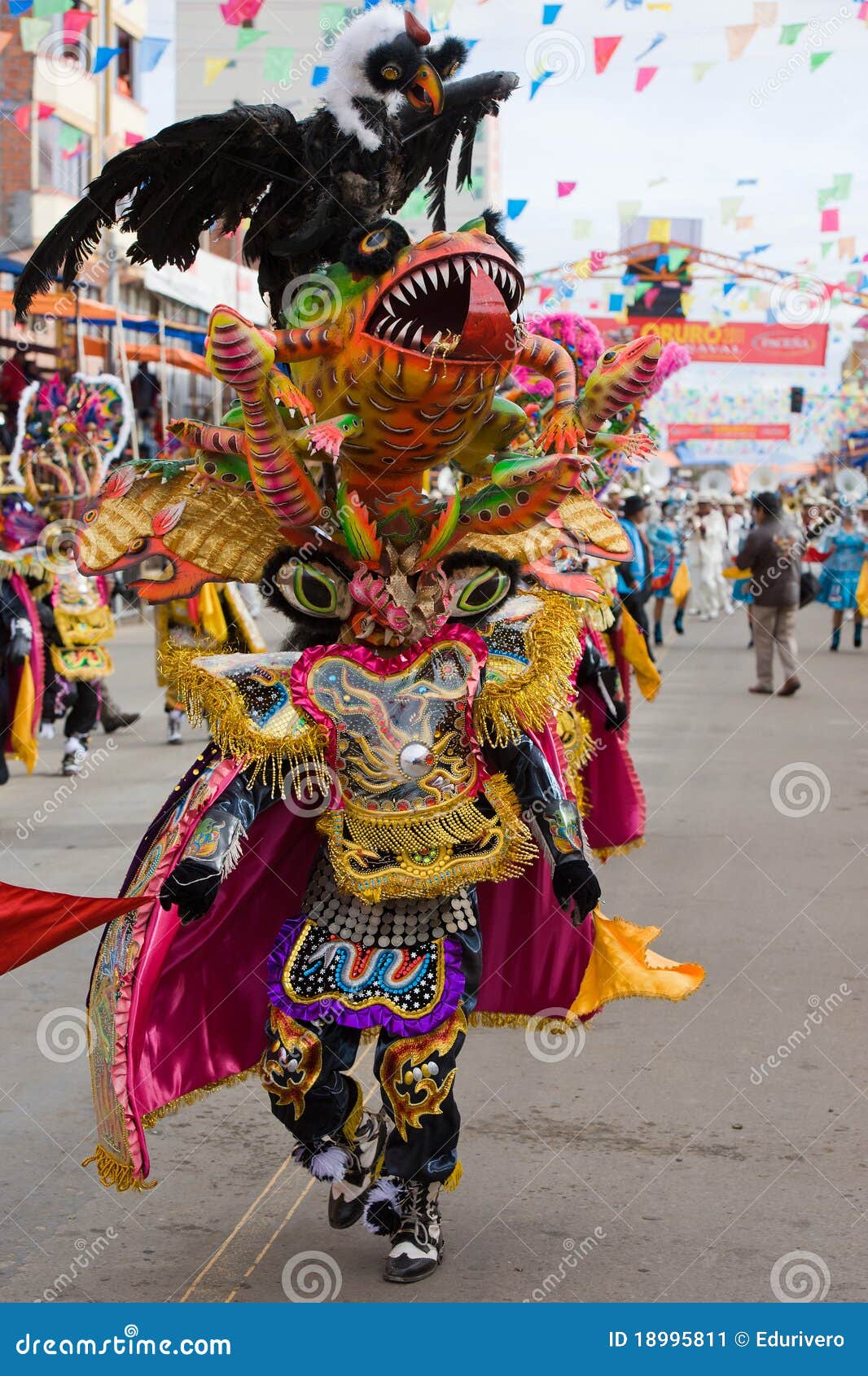 Devil Dancer at Oruro Carnival in Bolivia Editorial Photo - Image of ...