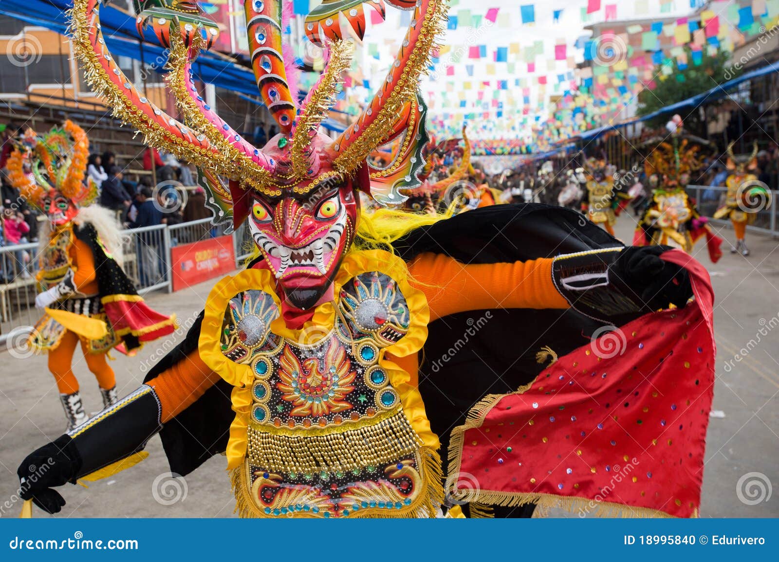 Devil Dancer at Oruro Carnival in Bolivia Editorial Image - Image of ...