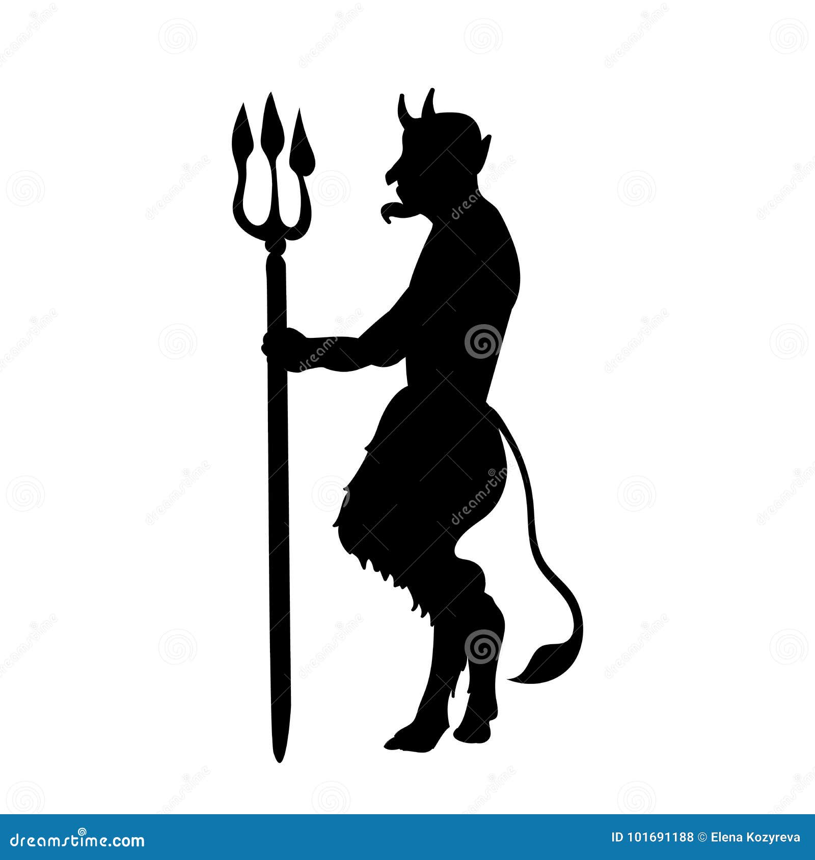 Devil Silhouette Stock Illustrations 7478 Devil Silhouette Stock