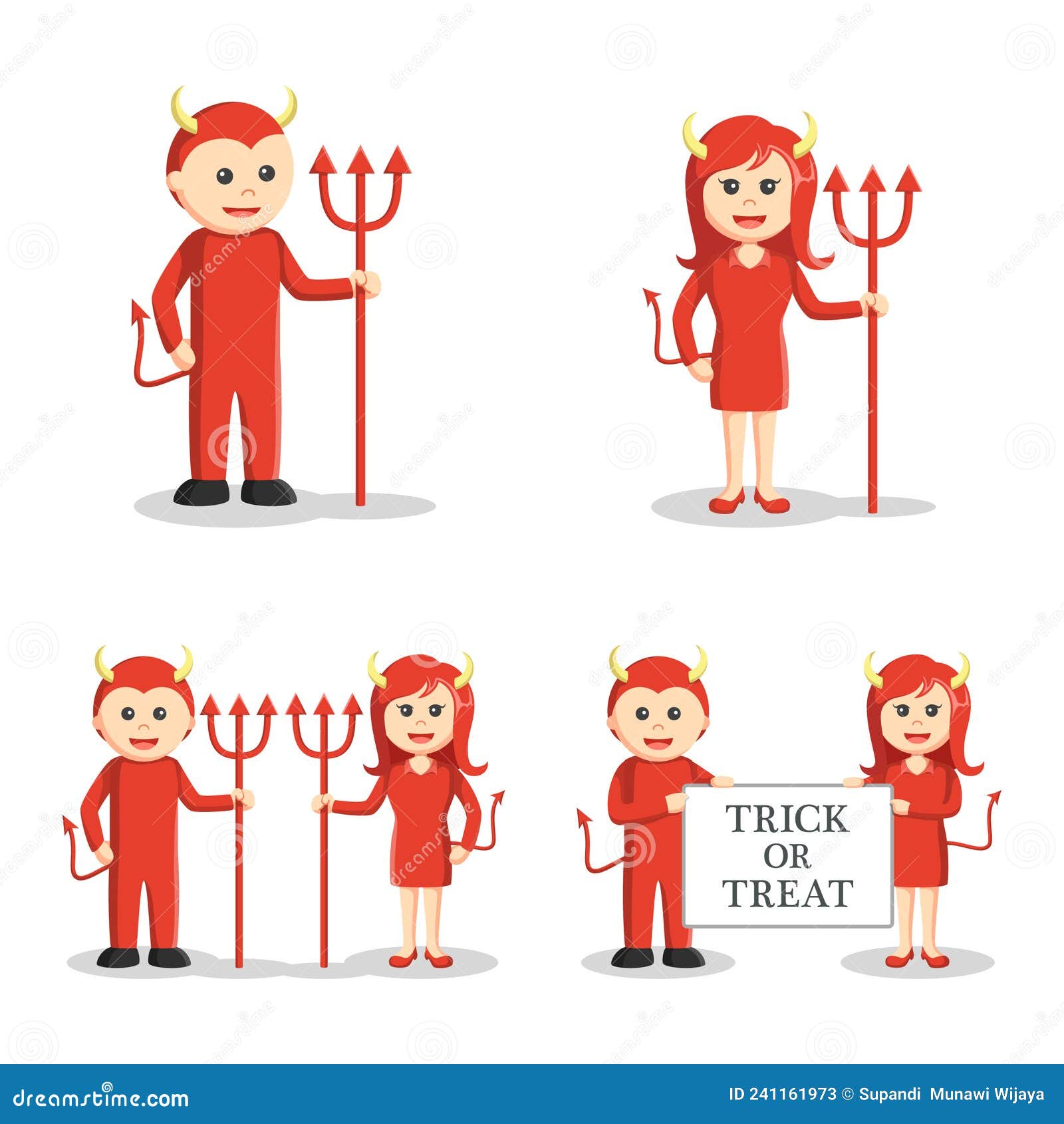 Devil Design Profession Character People Stock Illustration ...