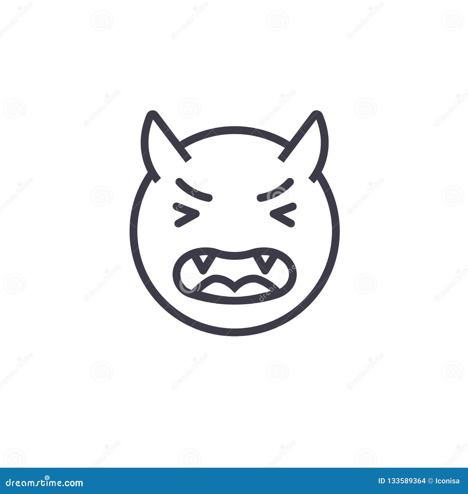 Devil Emoji Emoticon Man Face Cartoon Icon Mascot | CartoonDealer.com ...