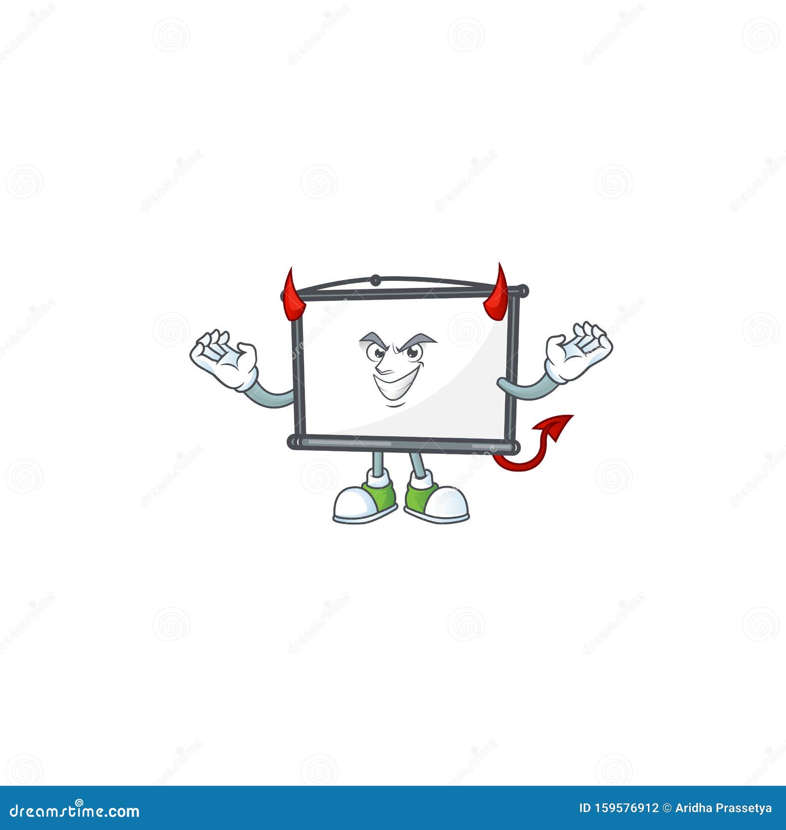 Devil Empty Project Screen for Presentation Object. Stock Vector ...