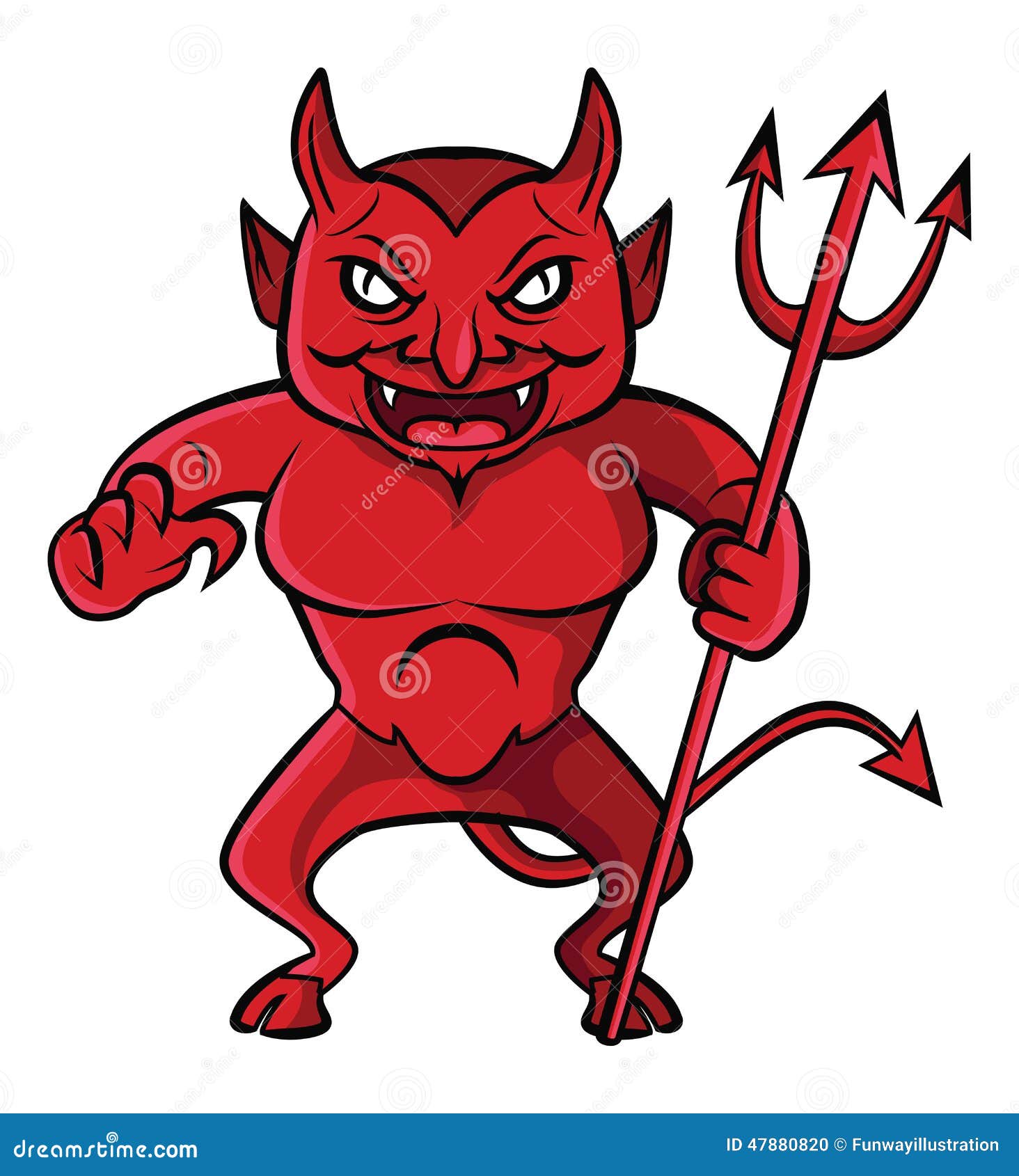 Devil stock vector. Illustration of devil, vector, spooky - 47880820