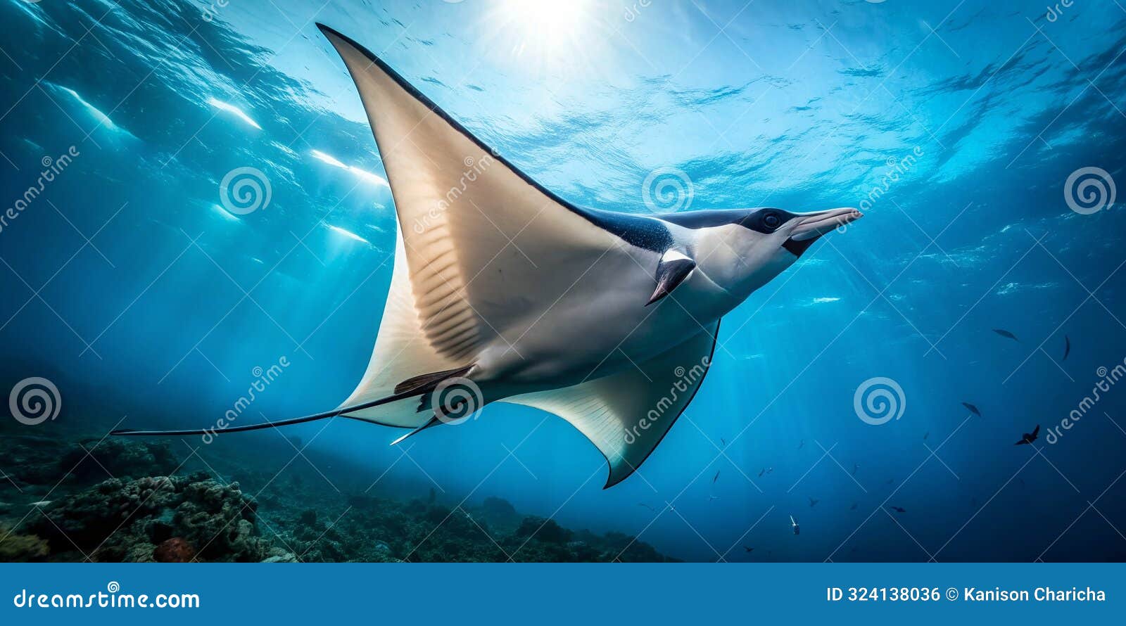 Devil Fish (Mobula Mobular) Also Known As the Giant Devil Ray ...