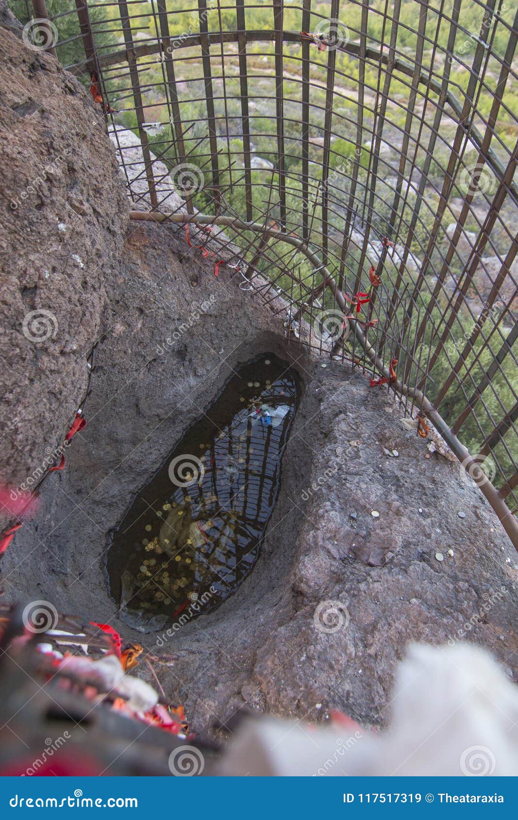 Devil Footprint in Seytan Sofrasi in Ayvalik, Turkey Stock Image ...