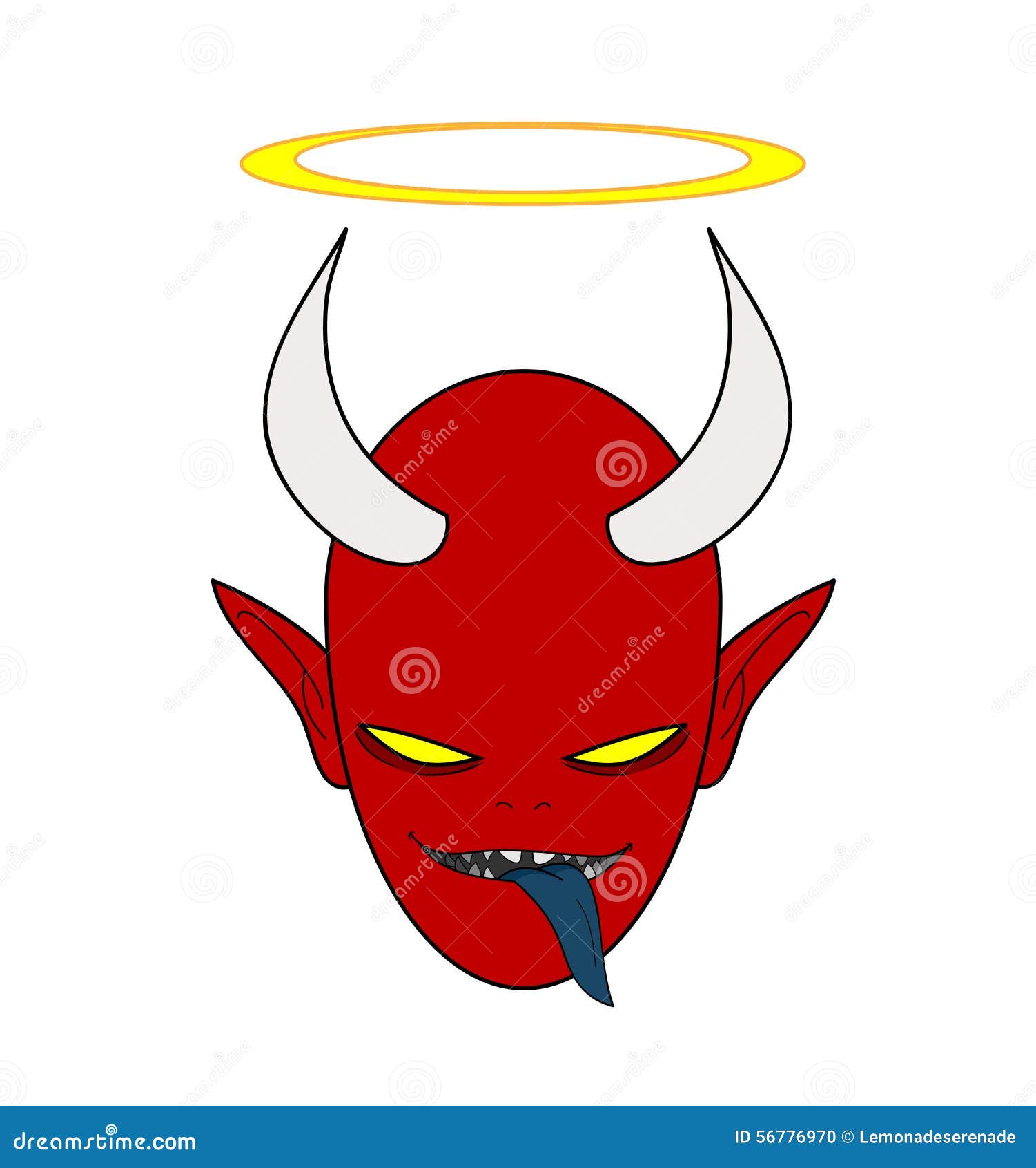 The Devil (full color) stock vector. Illustration of sample - 56776970