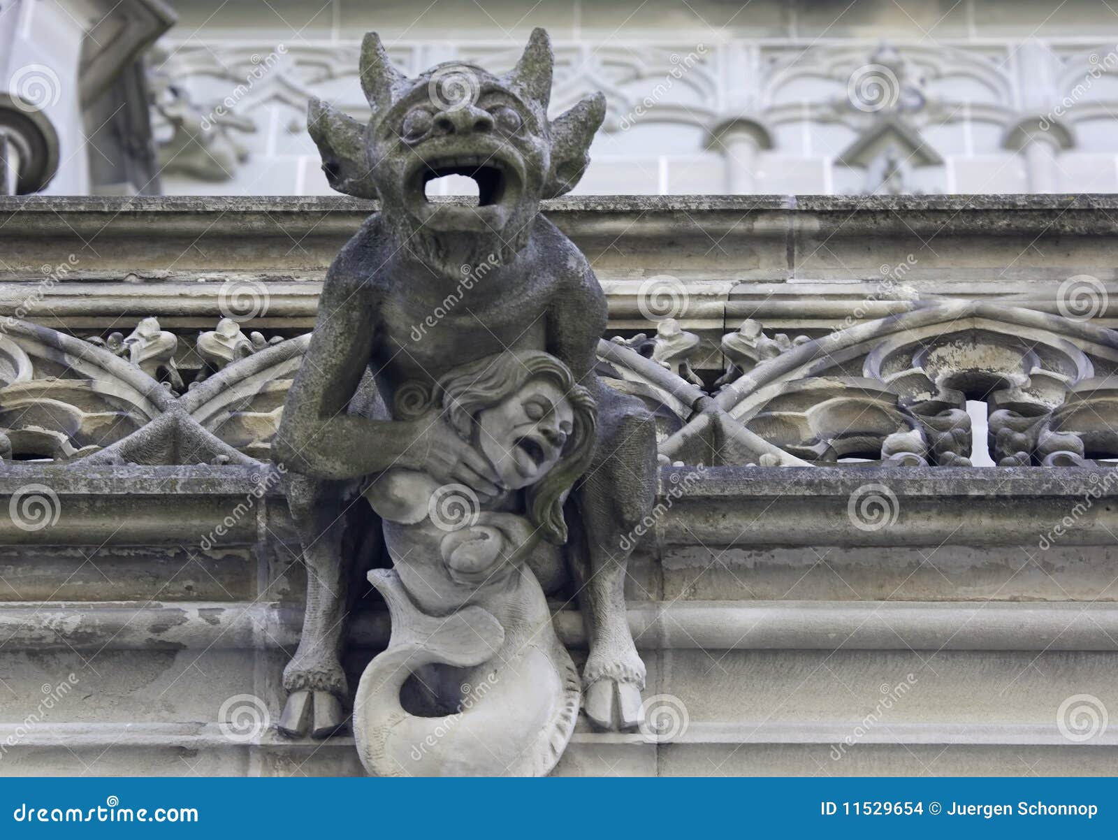 Devil Gargoyle, Minster of Bern Stock Photo - Image of switzerland ...