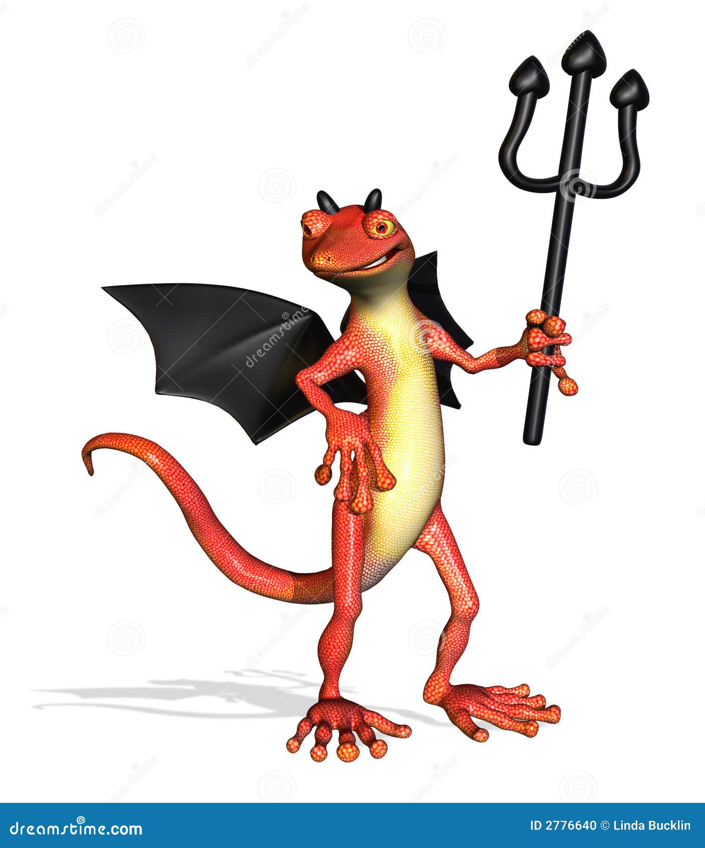 Devil Gecko stock illustration. Illustration of pitchfork - 2776640