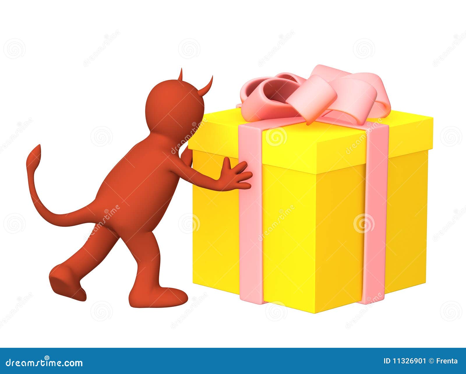 Devil gift stock illustration. Illustration of power - 11326901