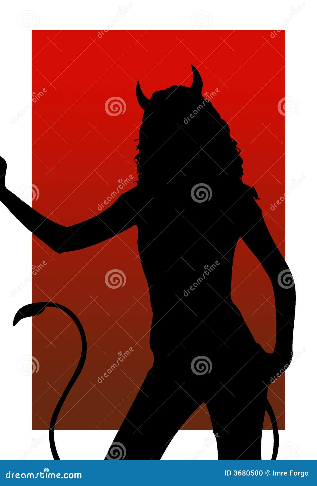 Devil Girl Esport Mascot Logo Cartoon Vector | CartoonDealer.com #210732869