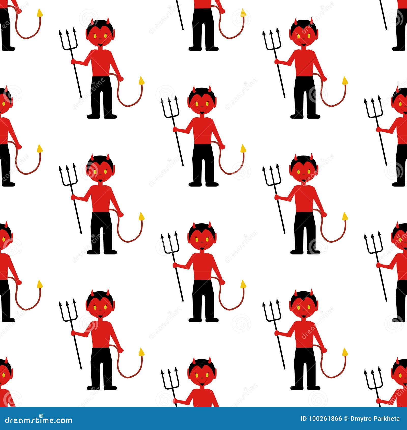 Boy In Red Devil Halloween Disguise Cartoon Vector | CartoonDealer.com ...