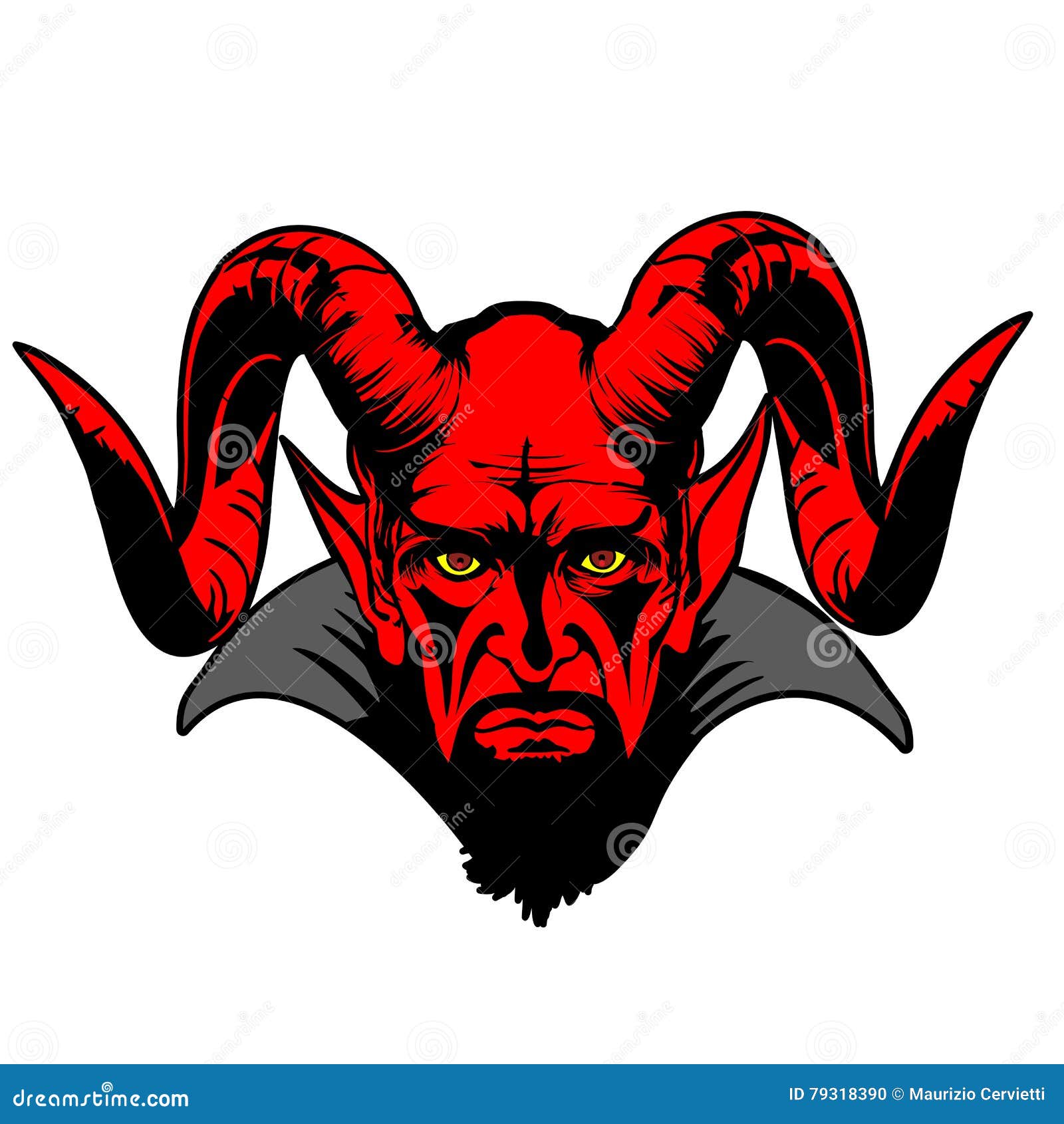 DEVIL stock vector. Illustration of evil, devilish, halloween - 79318390