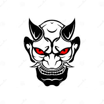 Devil Head or Lucifer Demon Face Stock Vector - Illustration of death ...