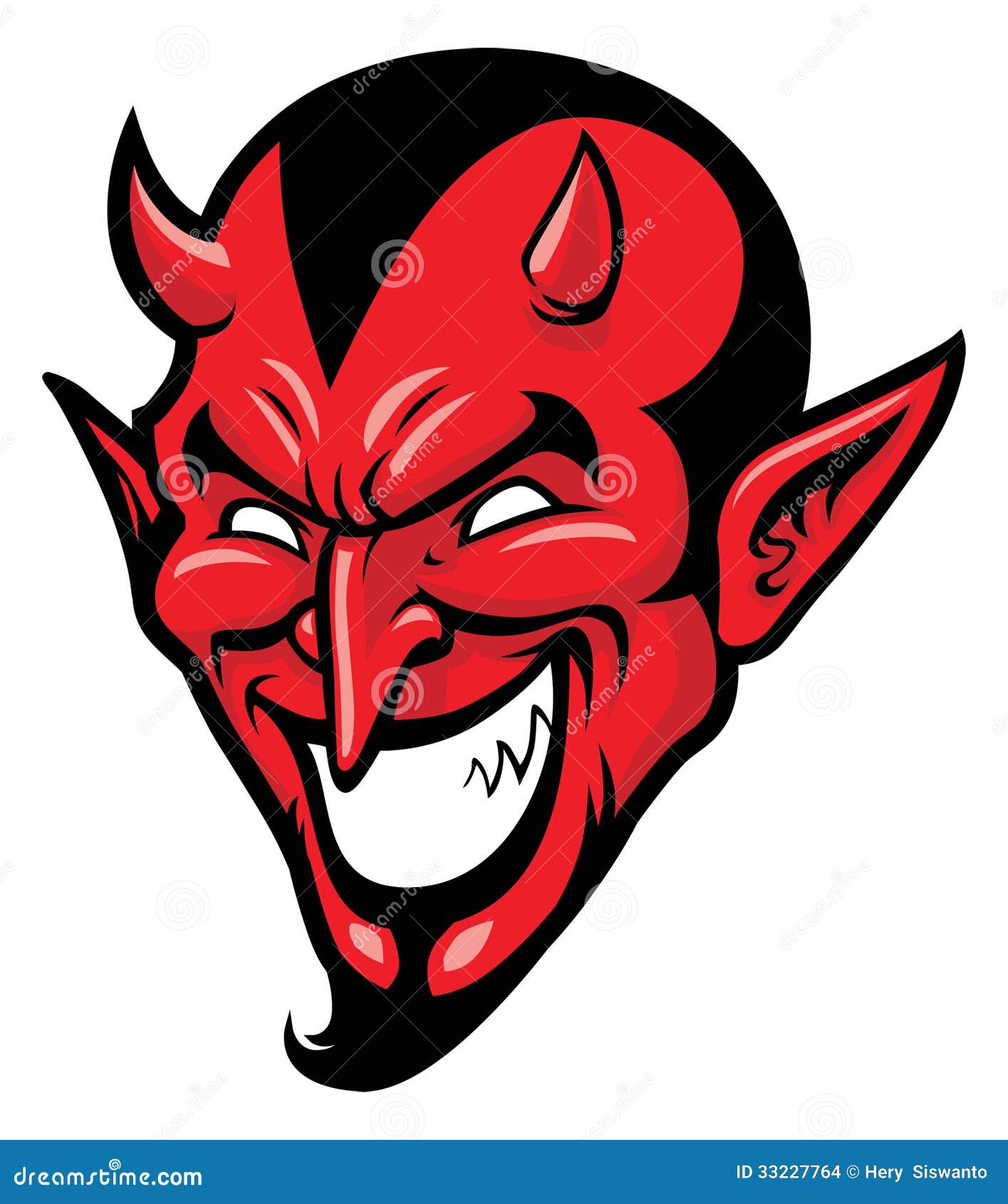 Devil Head Vector | CartoonDealer.com #84791017