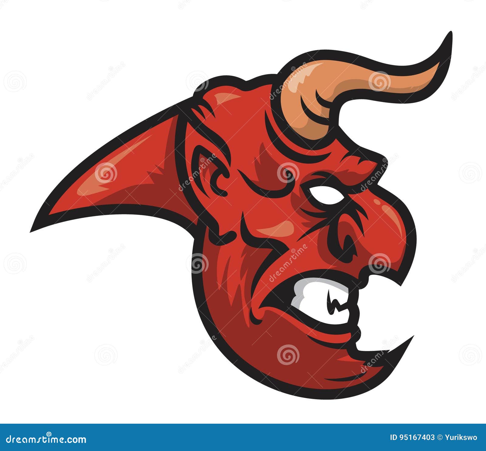 Devil Head Vector | CartoonDealer.com #84791017