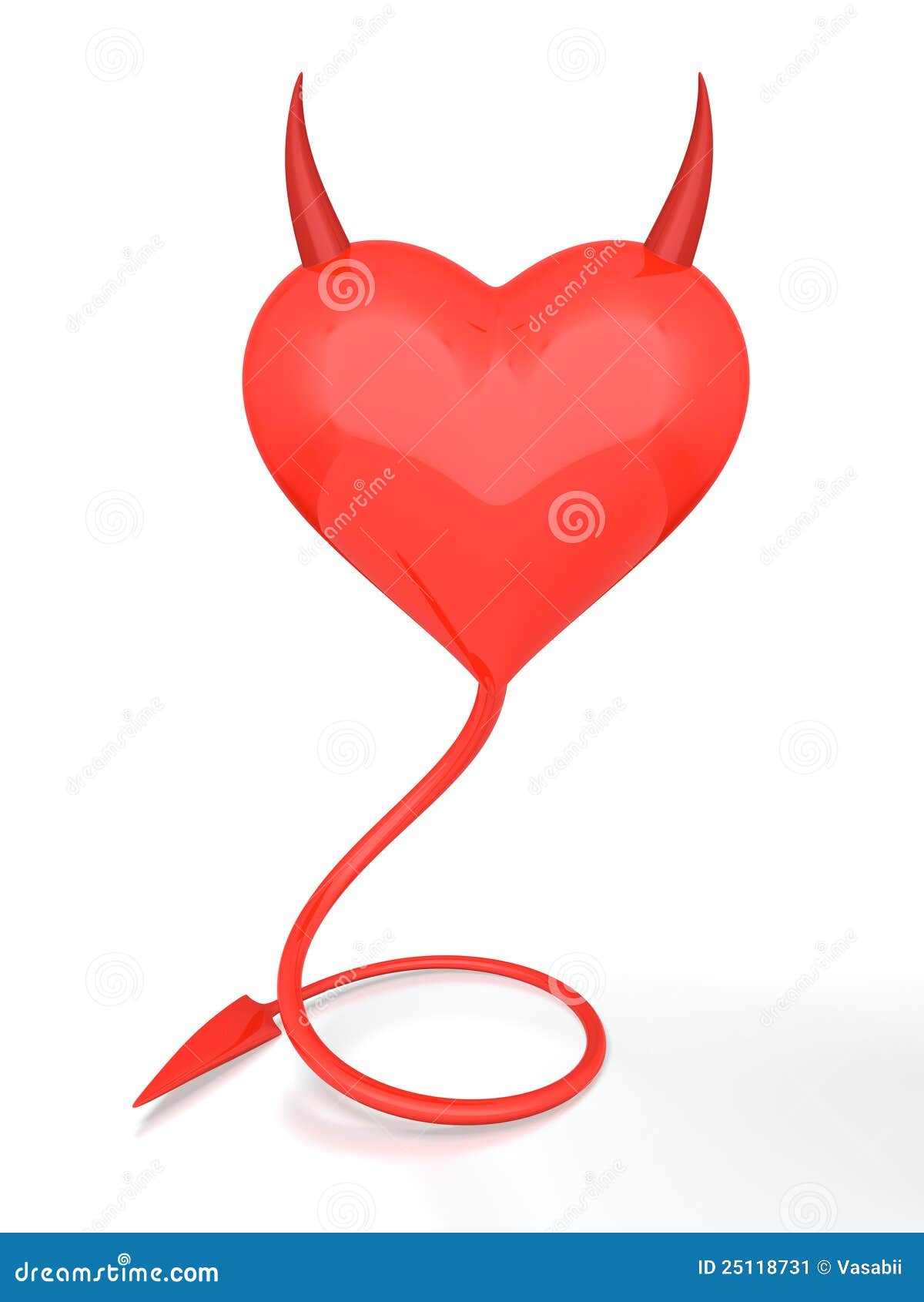 Devil heart stock illustration. Illustration of mischief - 25118731