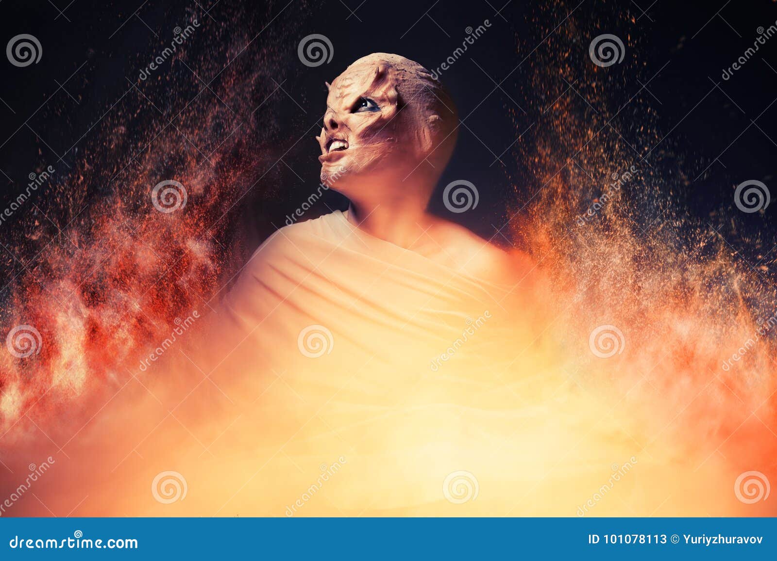 Devil from Hell. Fire Inferno Stock Image - Image of danger, inferno ...