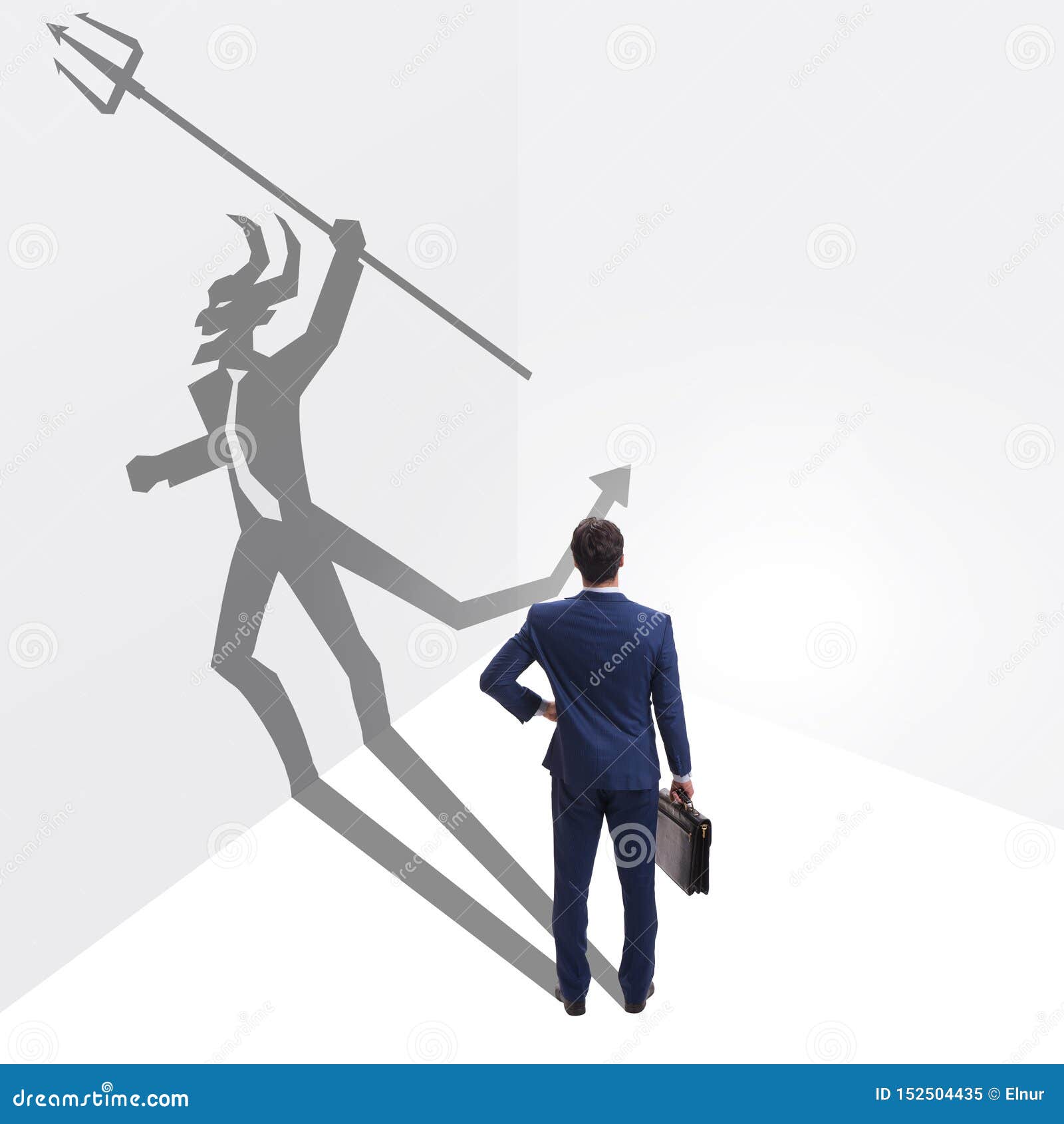 Devil Hiding in the Businessman - Alter Ego Concept Stock Image - Image ...